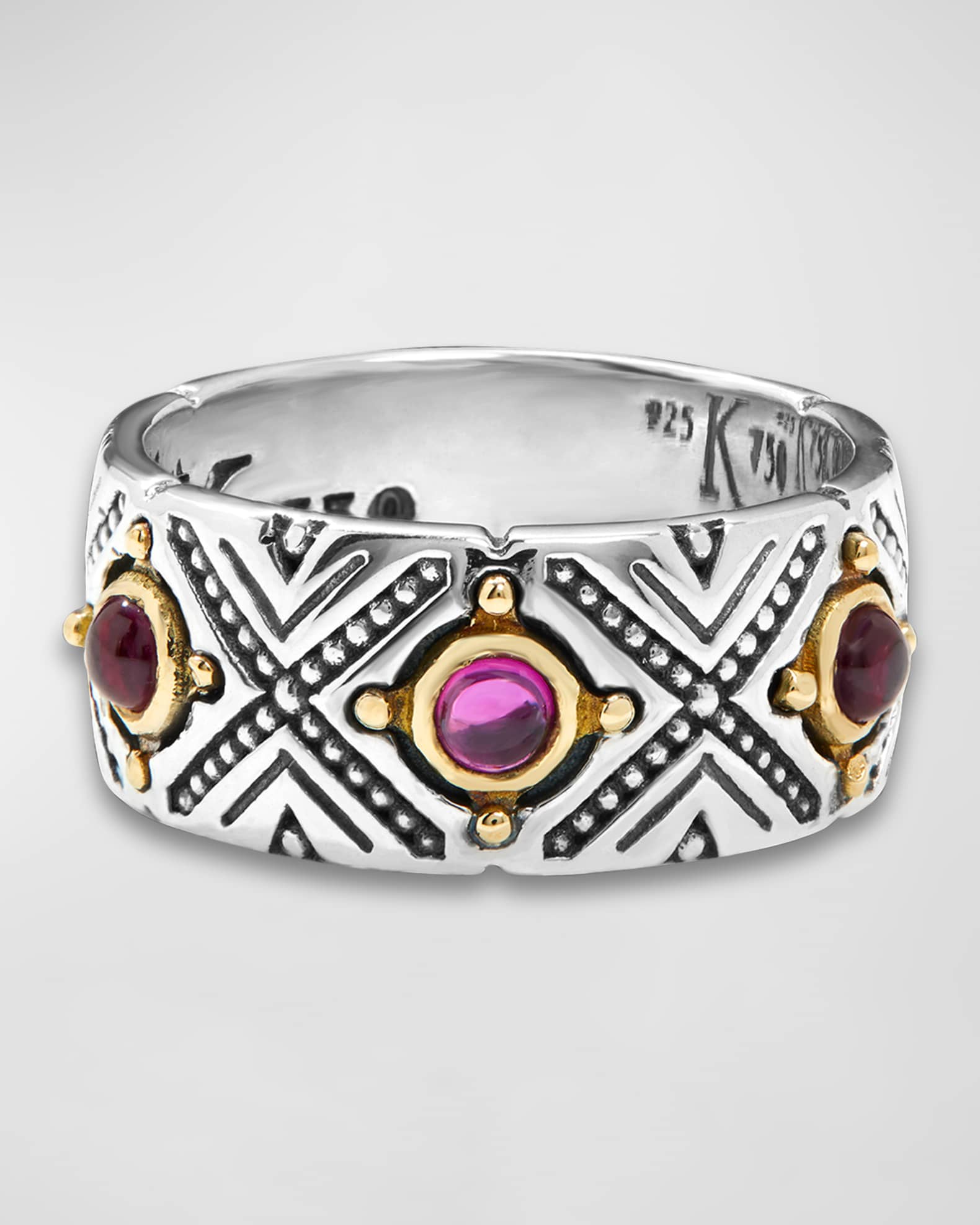 Konstantino Dome Triple Corundum Ring | Neiman Marcus