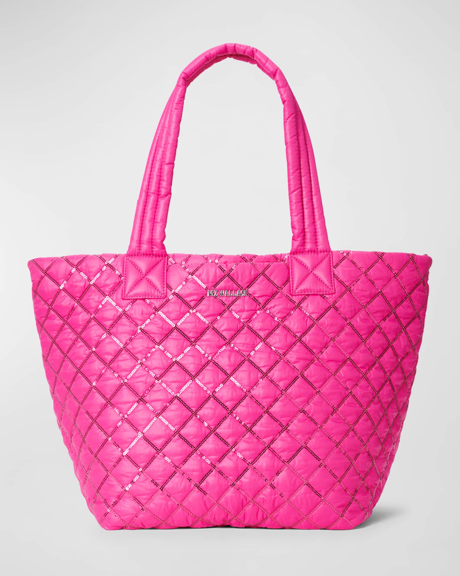 MZ WALLACE Metro Deluxe Medium Quilted Nylon Tote Bag | Neiman Marcus