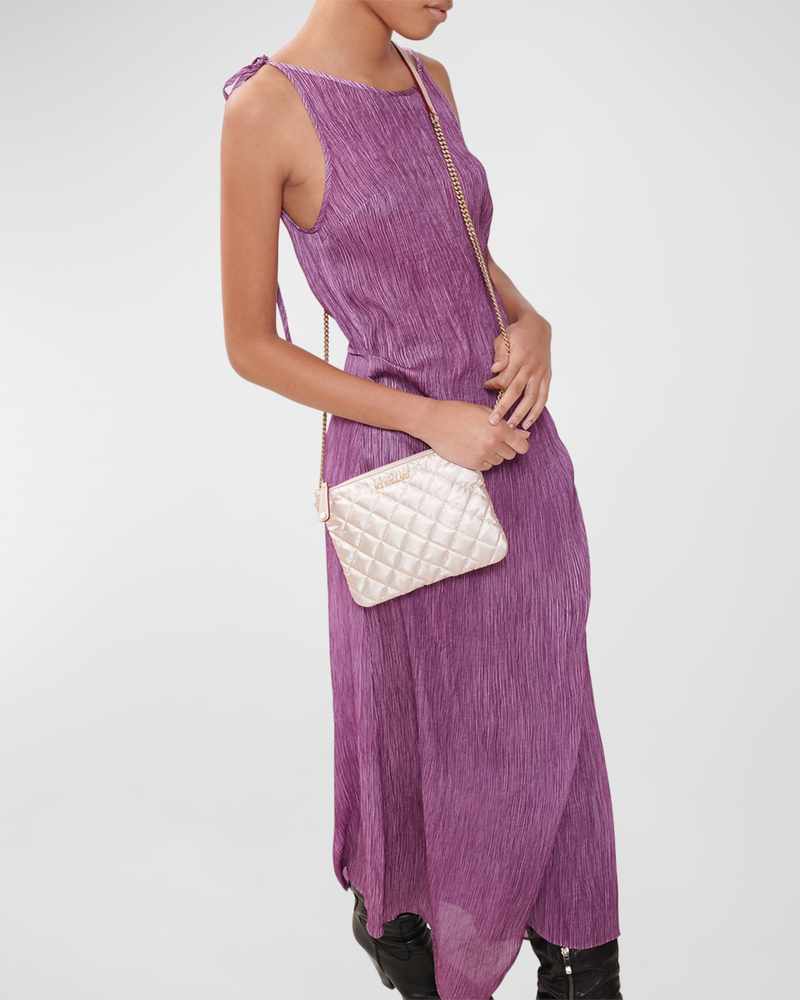 MZ WALLACE Ruby Quilted Nylon Crossbody Bag | Neiman Marcus