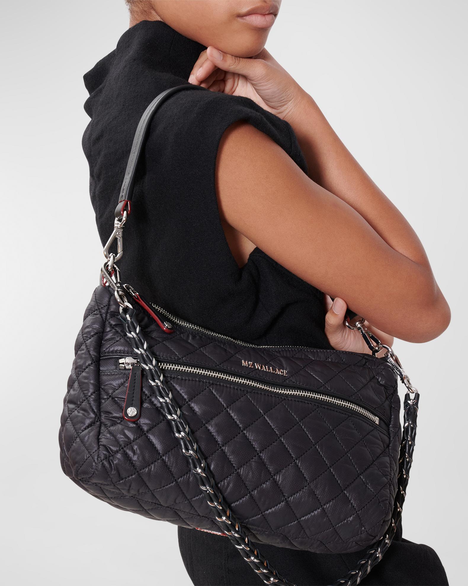 MZ WALLACE Crosby Convertible Quilted Shoulder Bag | Neiman Marcus