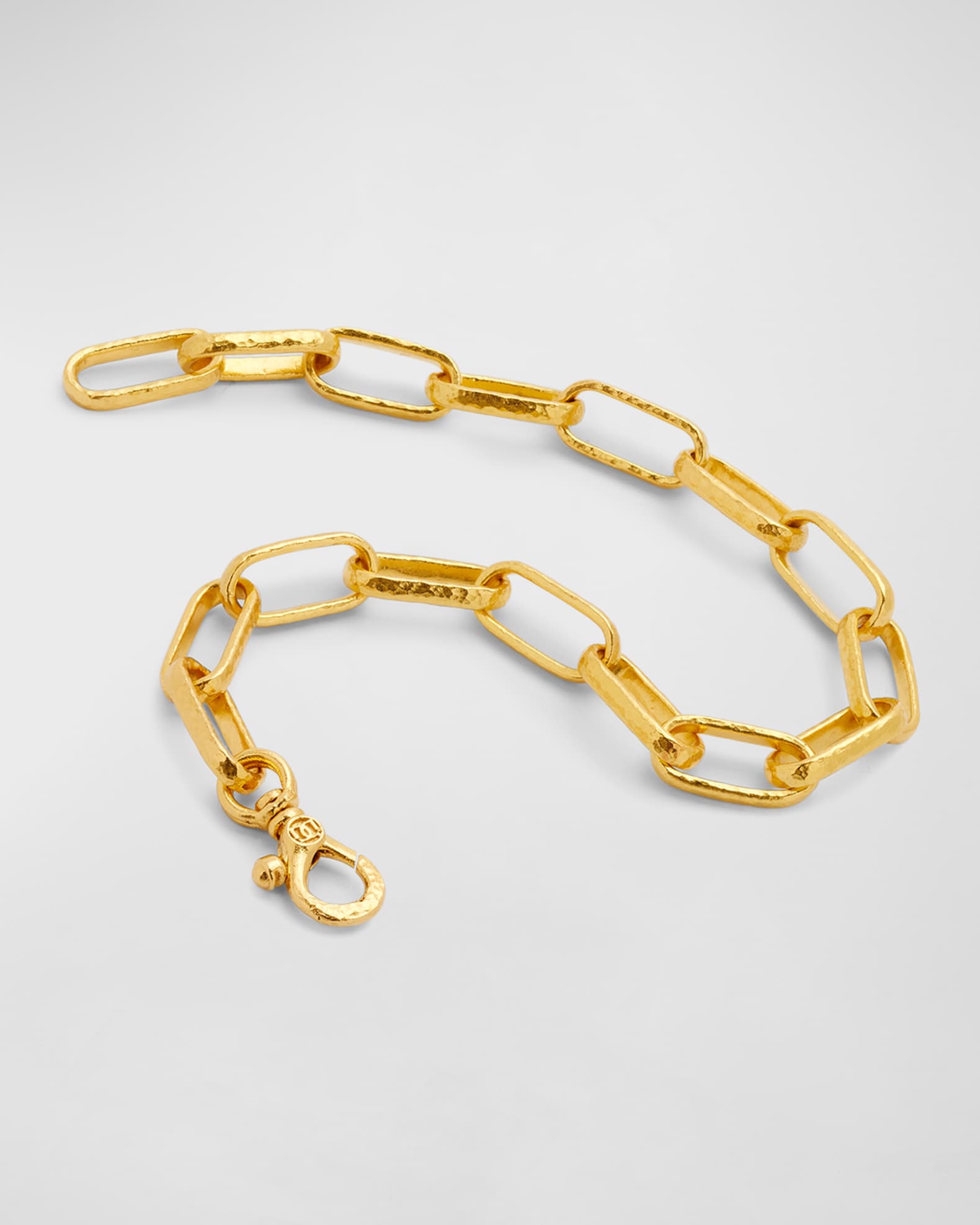Gurhan Men's Hammered 24K Gold Cable Chain Bracelet | Neiman Marcus