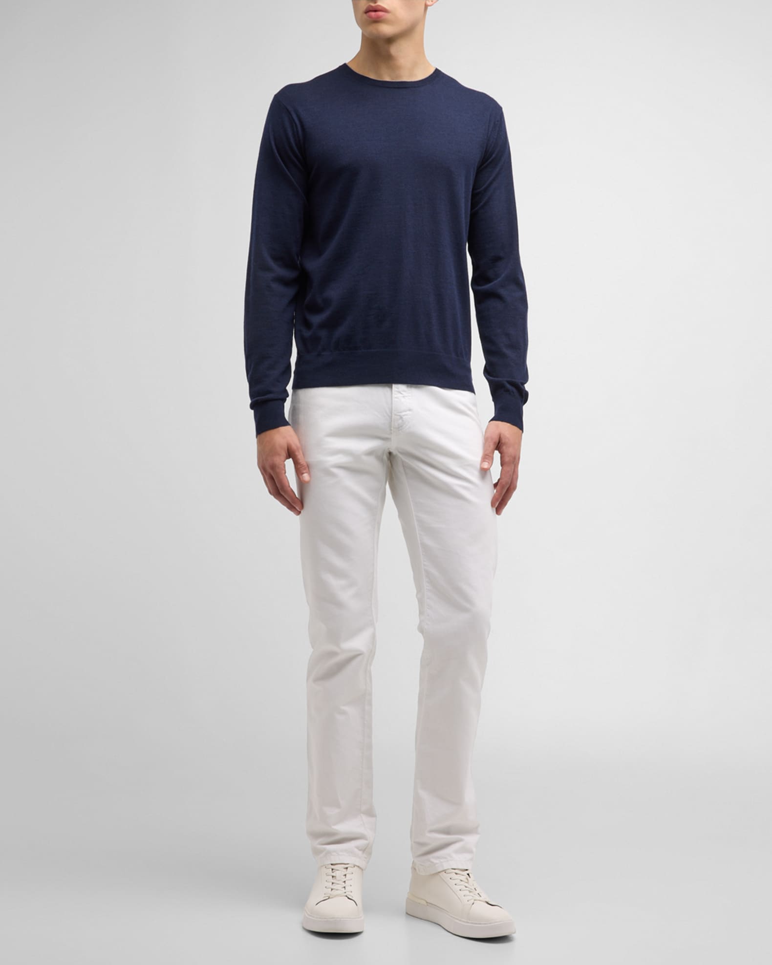 Peter Millar Men's Excursionist Flex Wool Sweater | Neiman Marcus