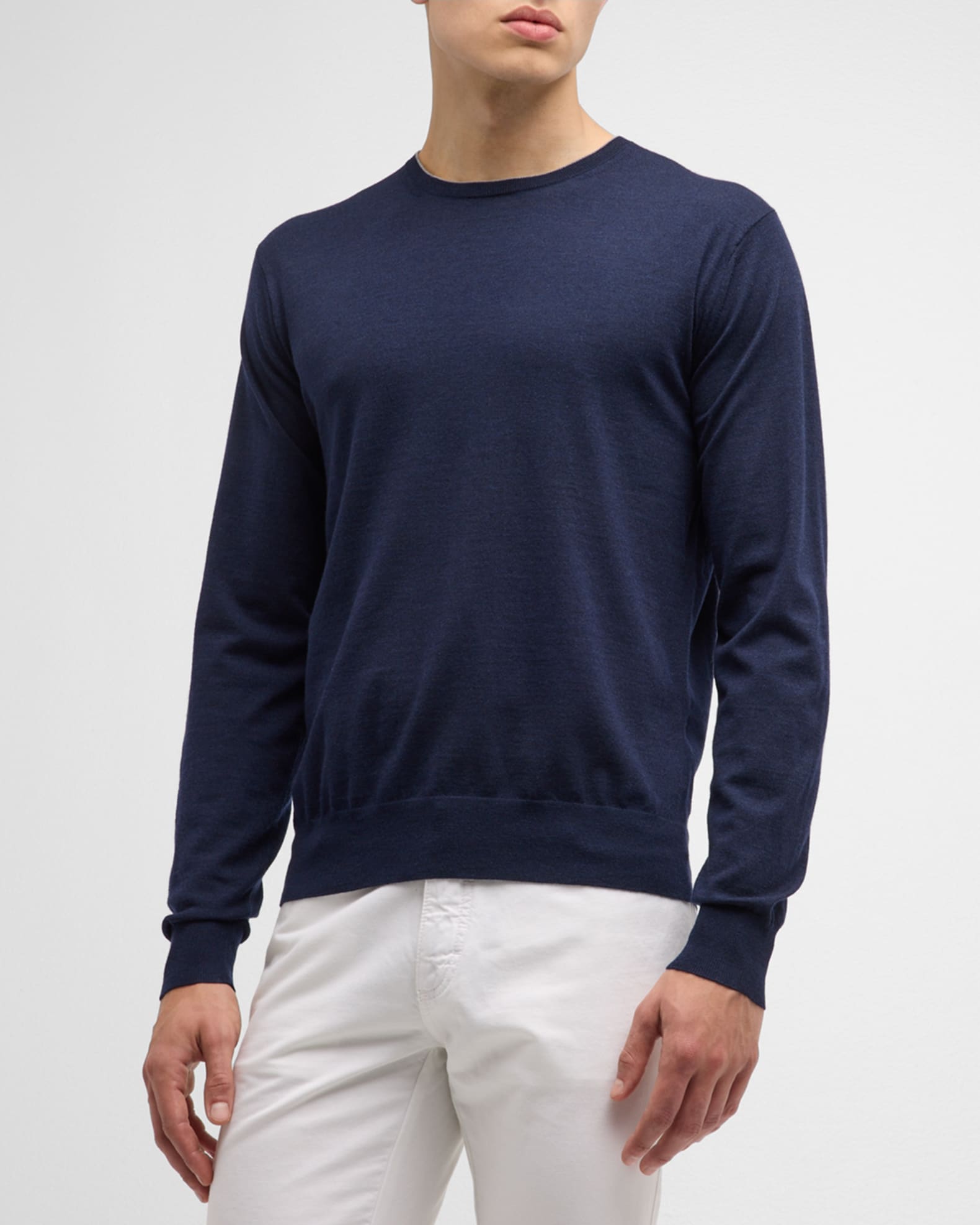 Peter Millar Men's Excursionist Flex Wool Sweater | Neiman Marcus