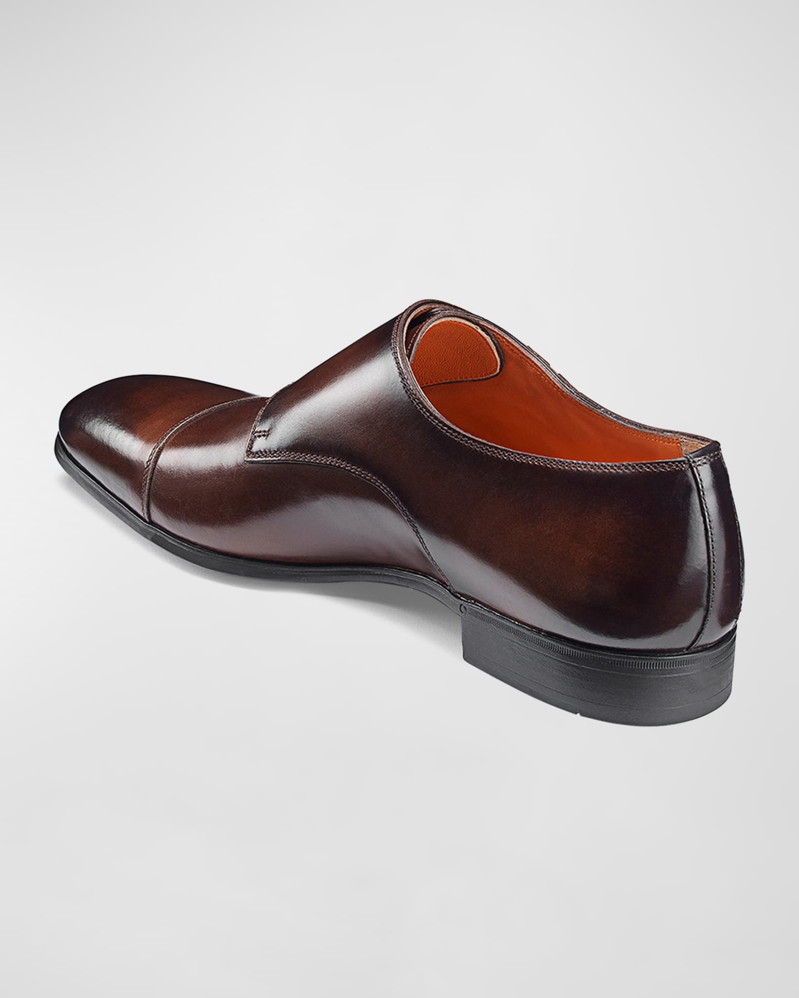 Santoni Men's Inca Leather Double Monk Strap Loafers | Neiman Marcus