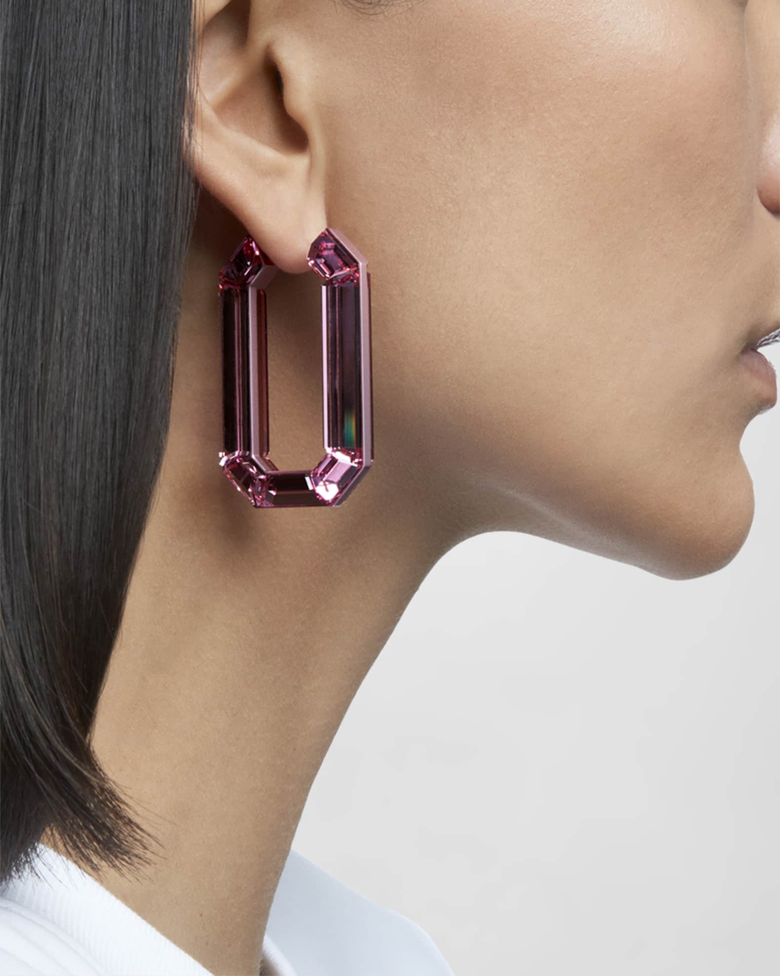 SWAROVSKI Lucent Hoop Earrings | Neiman Marcus