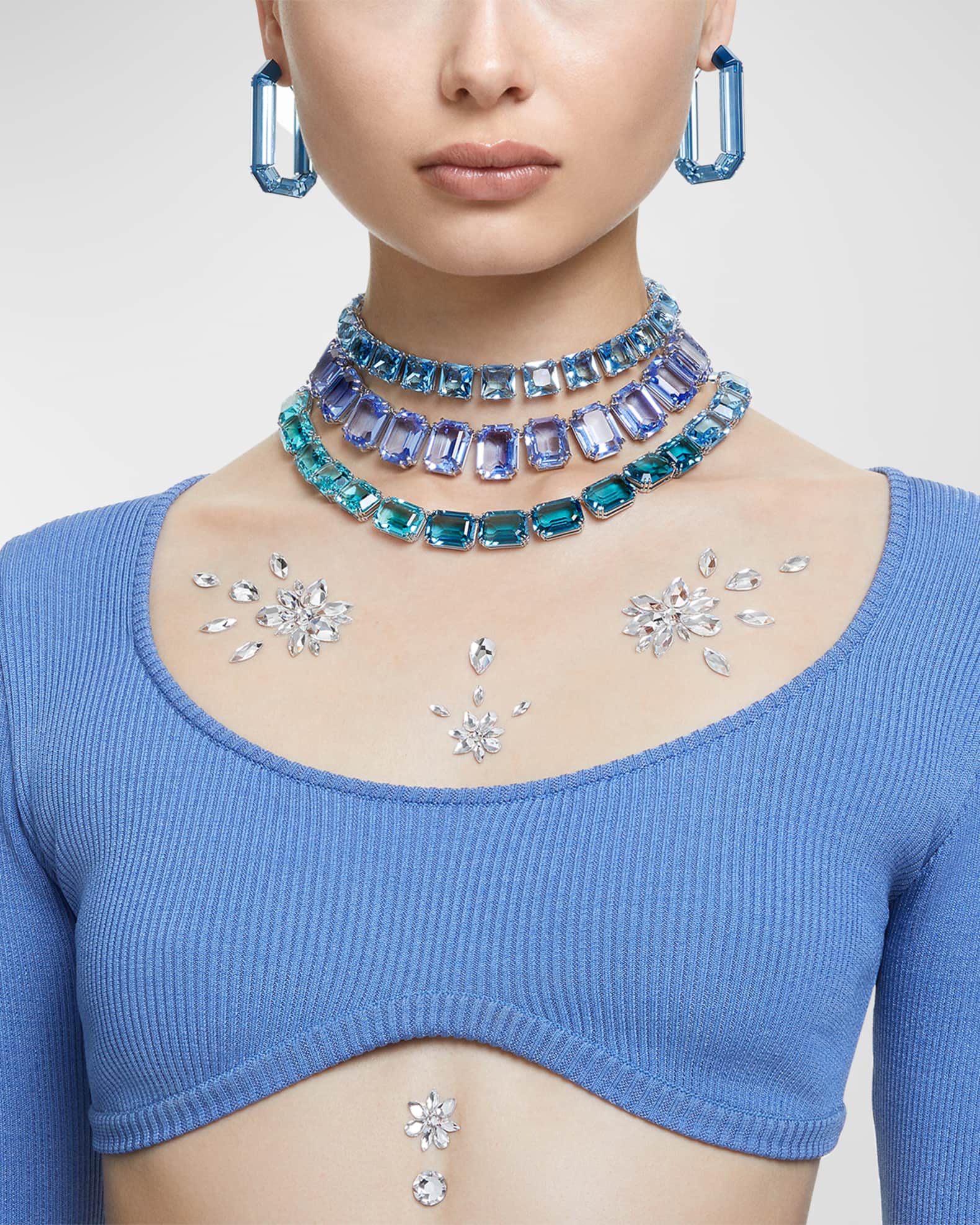 SWAROVSKI Lucent Hoop Earrings | Neiman Marcus