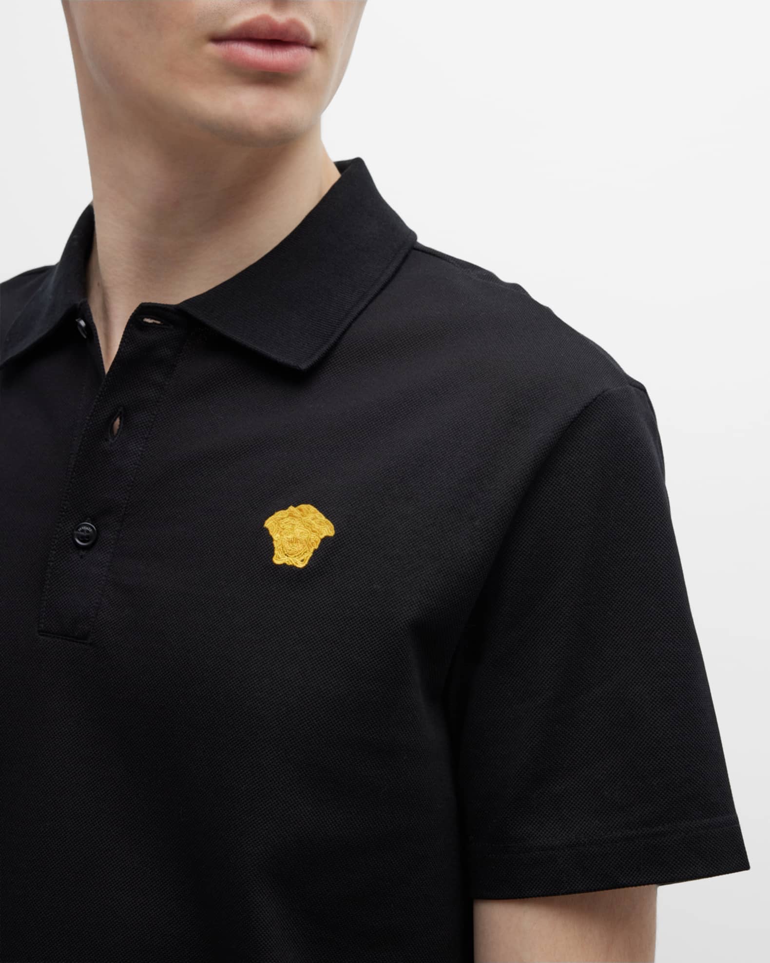 Versace Men's Medusa Polo Shirt | Neiman Marcus
