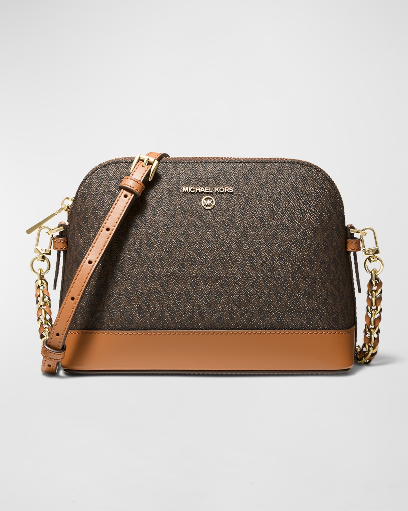 MICHAEL Michael Kors Jet Set Charm Large Dome Monogram Crossbody Bag ...