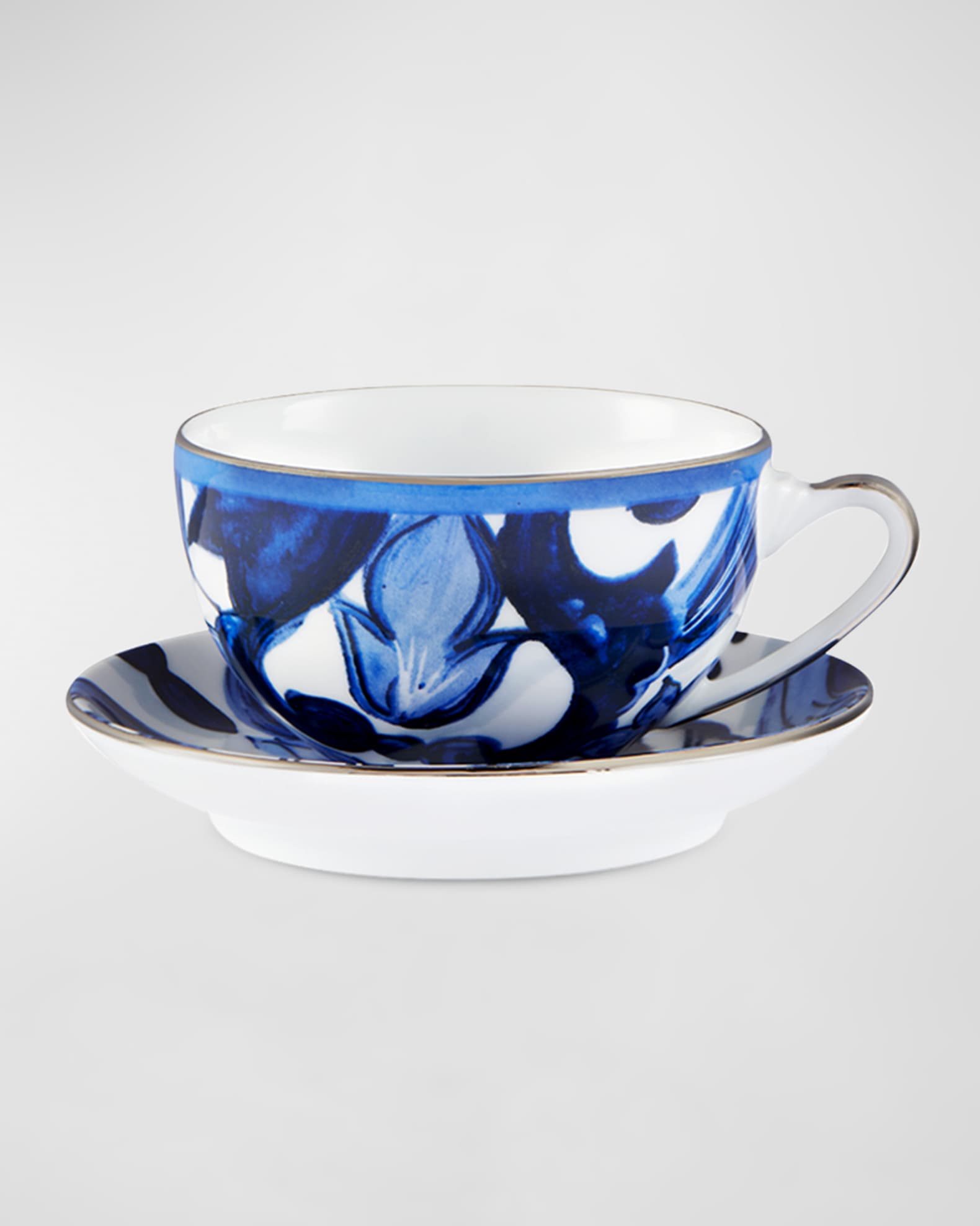 Dolce&Gabbana Casa Blu Mediterraneo Tea Cup and Saucer Set | Neiman Marcus