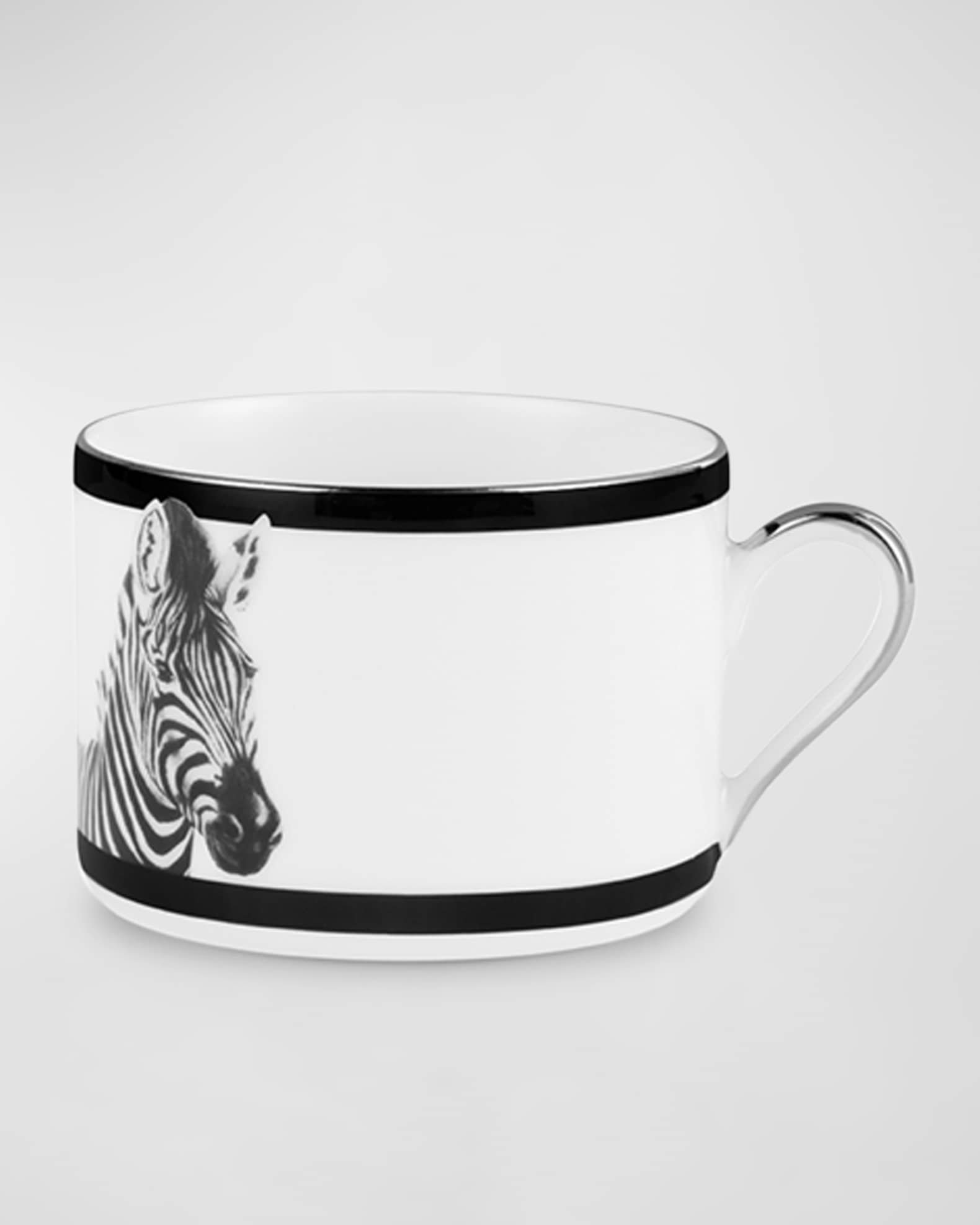 Dolce&Gabbana Casa Zebra Tea Cup and Saucer Set | Neiman Marcus