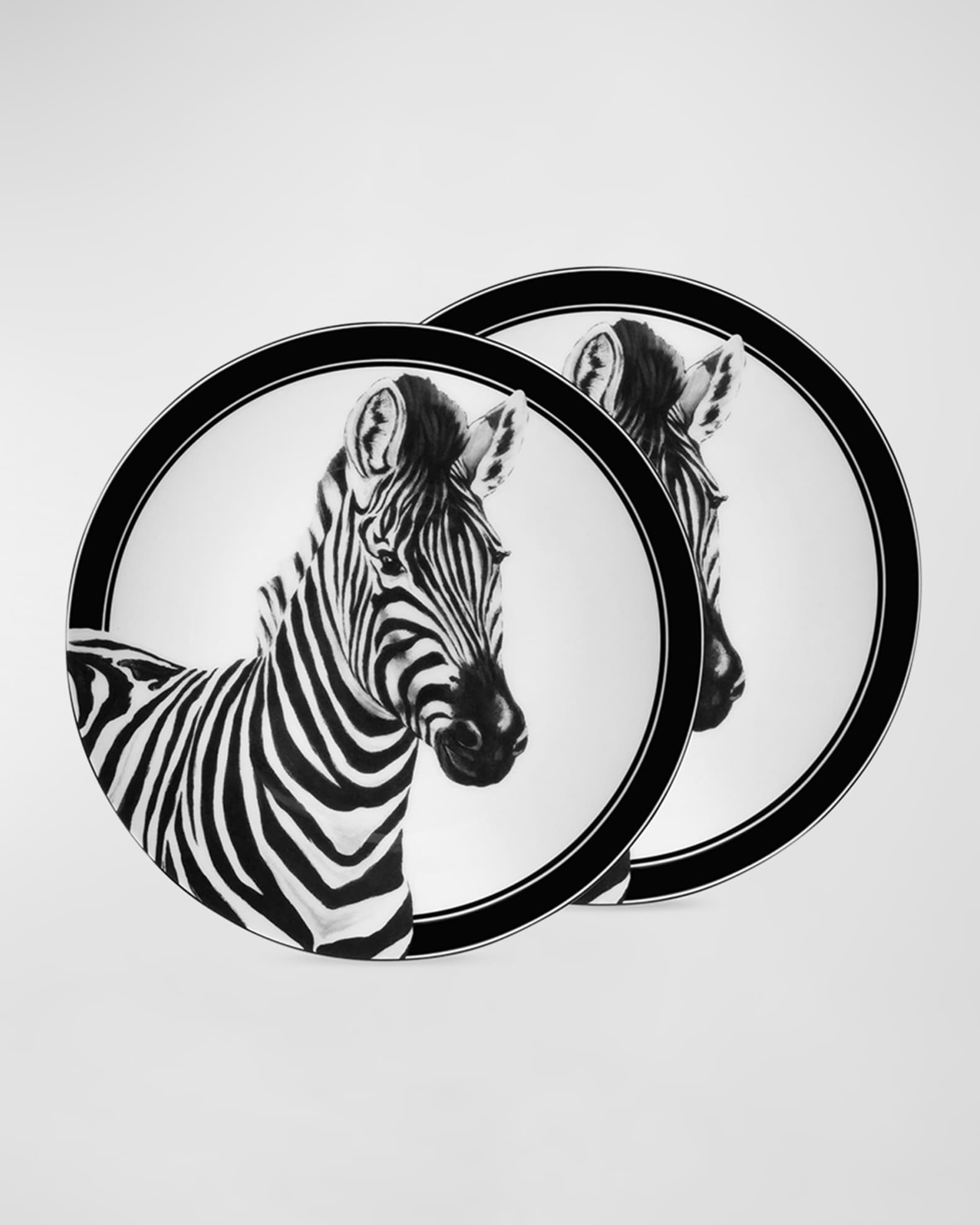 Dolce&Gabbana Casa Zebra Set 2 Bread Plates | Neiman Marcus