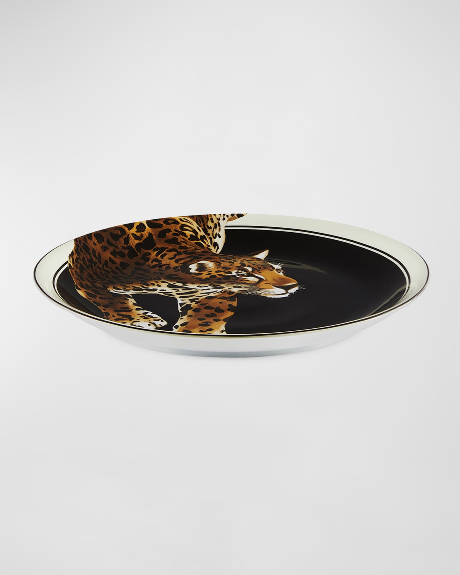 Dolce&Gabbana Casa Leopard Medium Serving Plate | Neiman Marcus