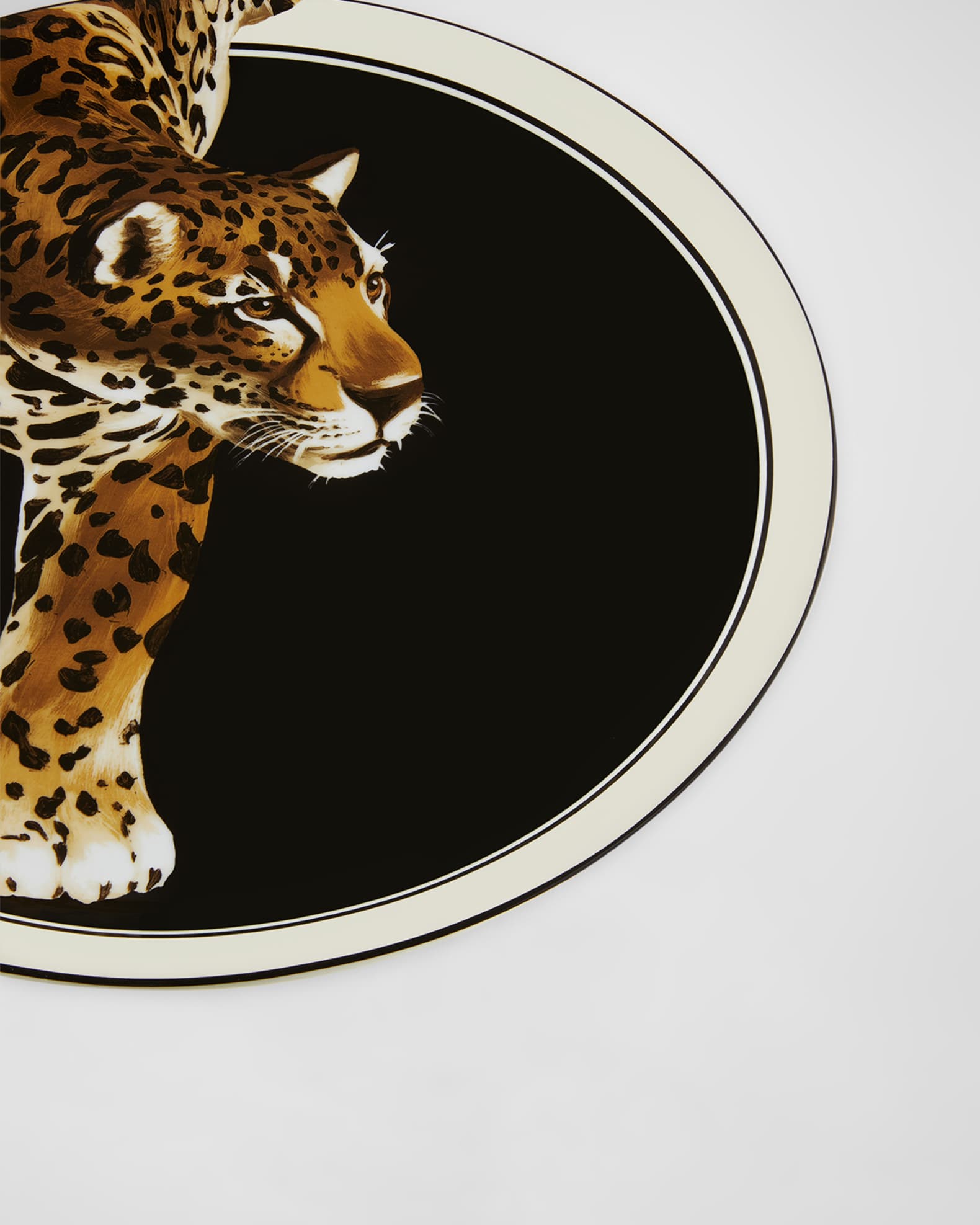 Dolce&Gabbana Casa Leopard Medium Serving Plate | Neiman Marcus