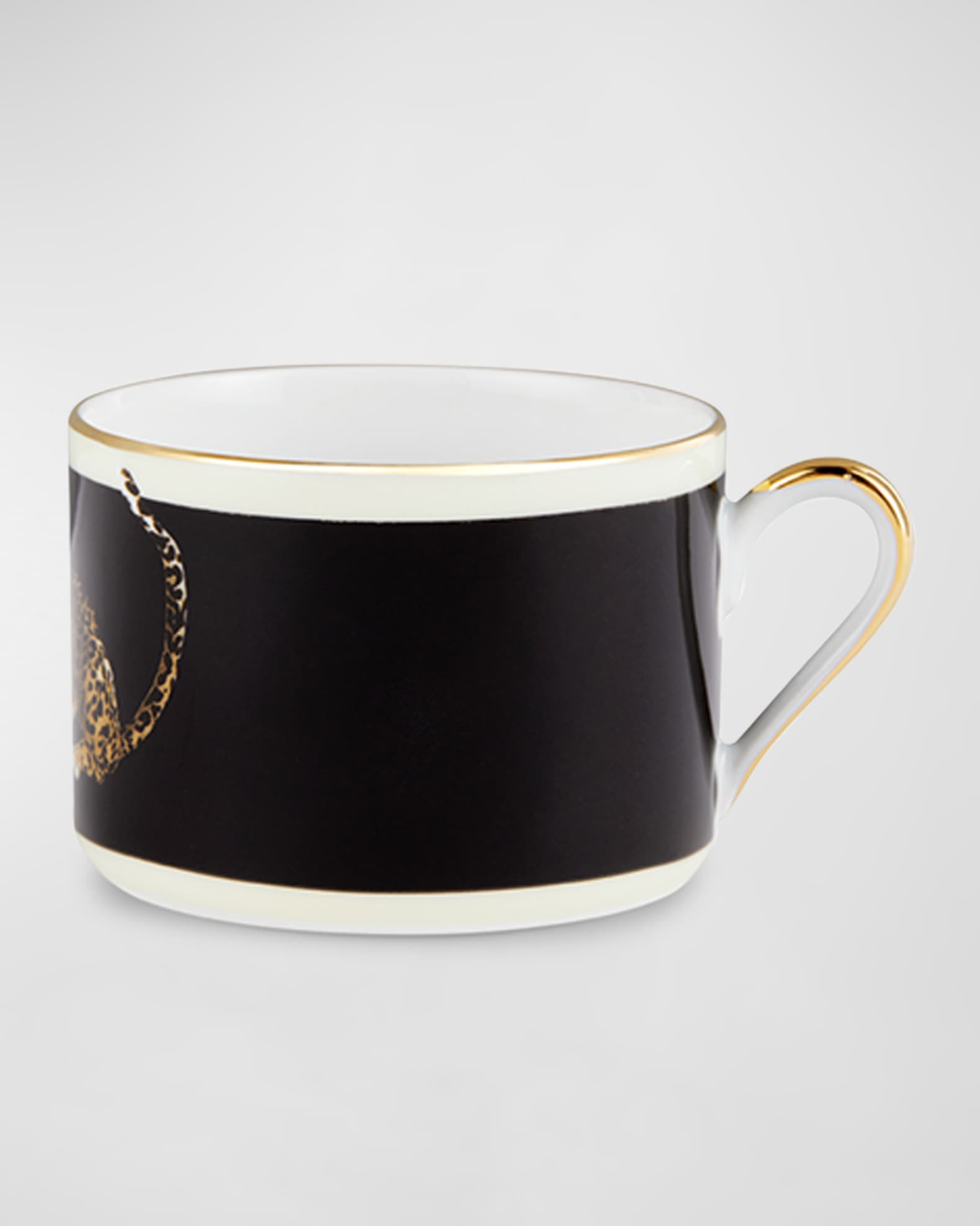 Dolce&Gabbana Casa Leopard Tea Cup and Saucer Set | Neiman Marcus