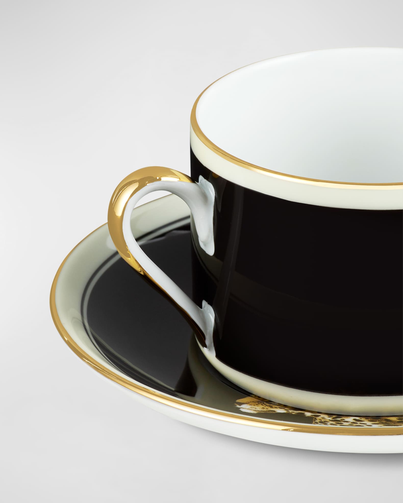 Dolce&Gabbana Casa Leopard Tea Cup and Saucer Set | Neiman Marcus