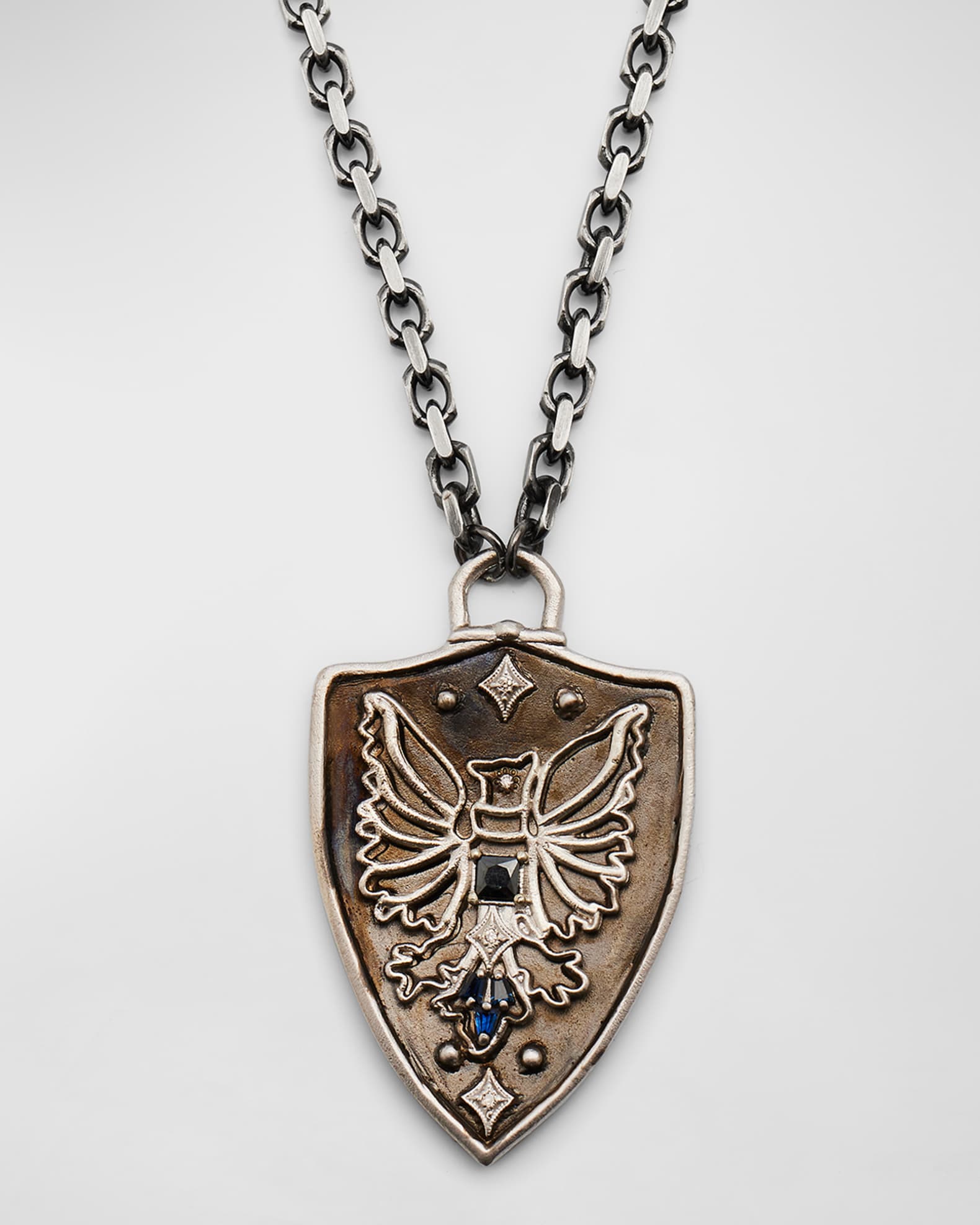 Armenta Men's Griffin Shield Pendant | Neiman Marcus