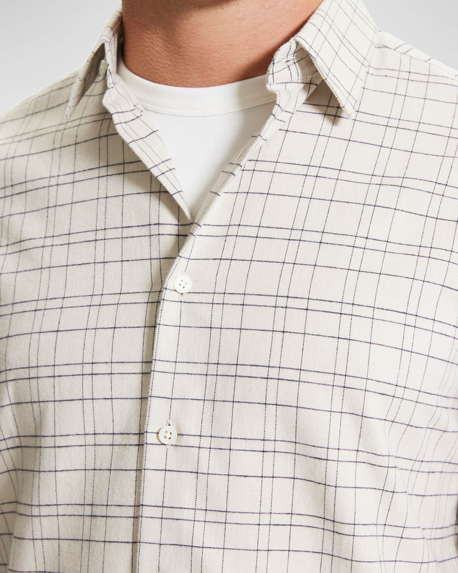 Theory Men's Irving Grid Check Sport Shirt | Neiman Marcus