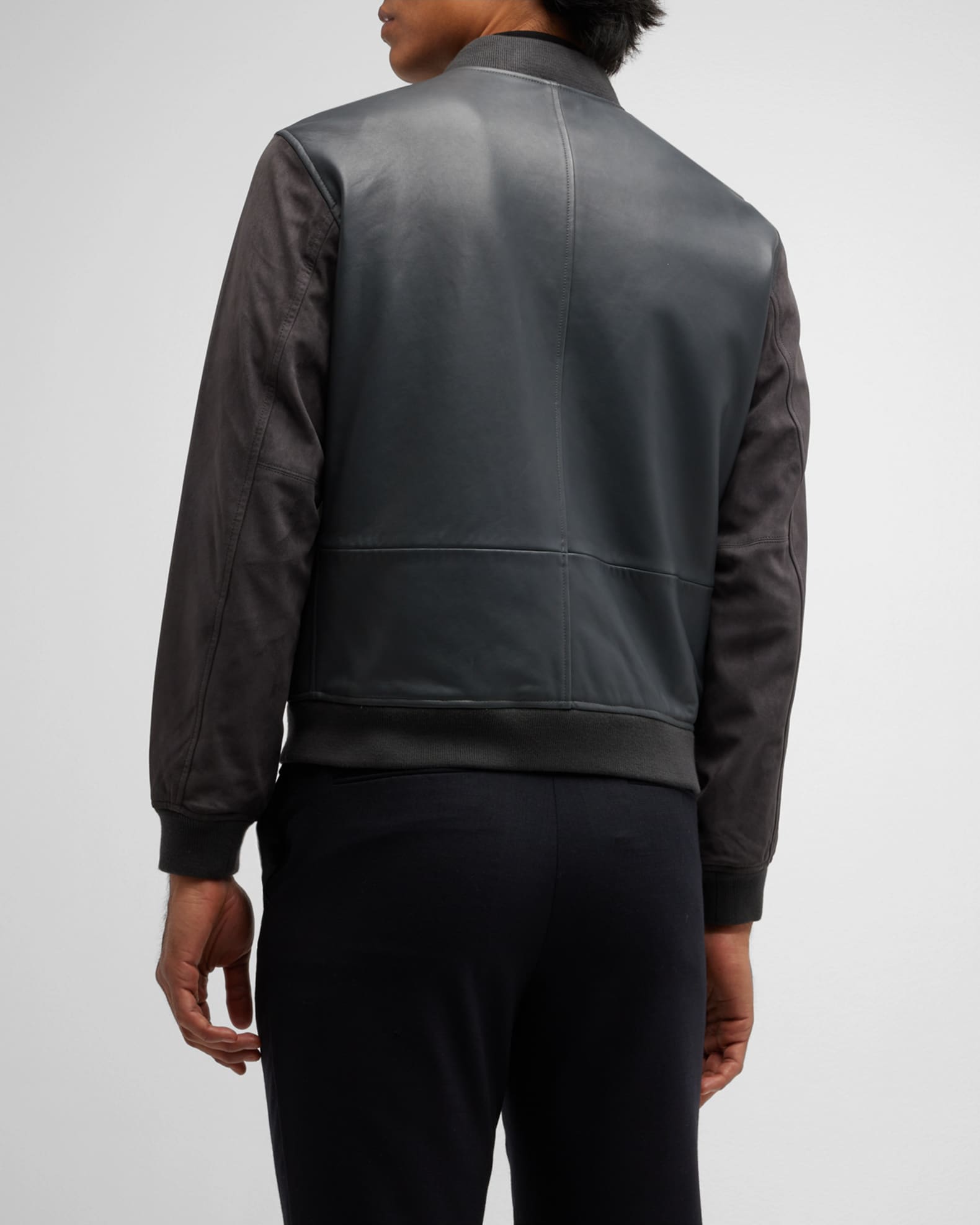 Theory Men's Lamb Supreme Varsity Jacket | Neiman Marcus