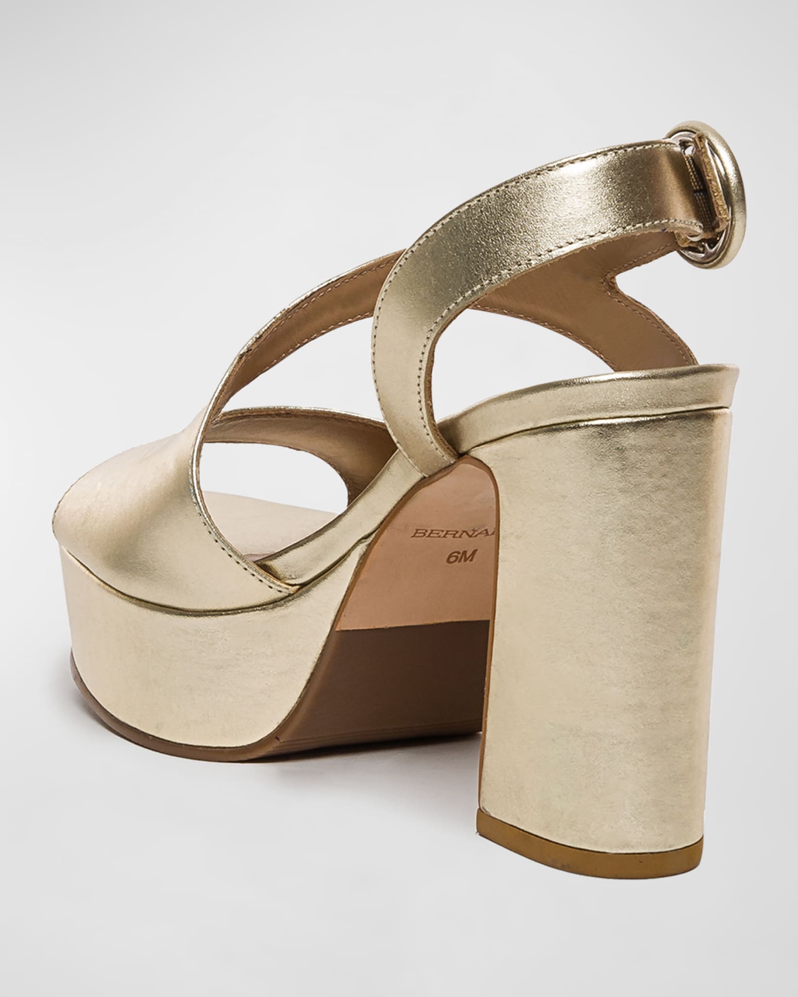 Bernardo Venice Metallic Slingback Platform Sandals | Neiman Marcus