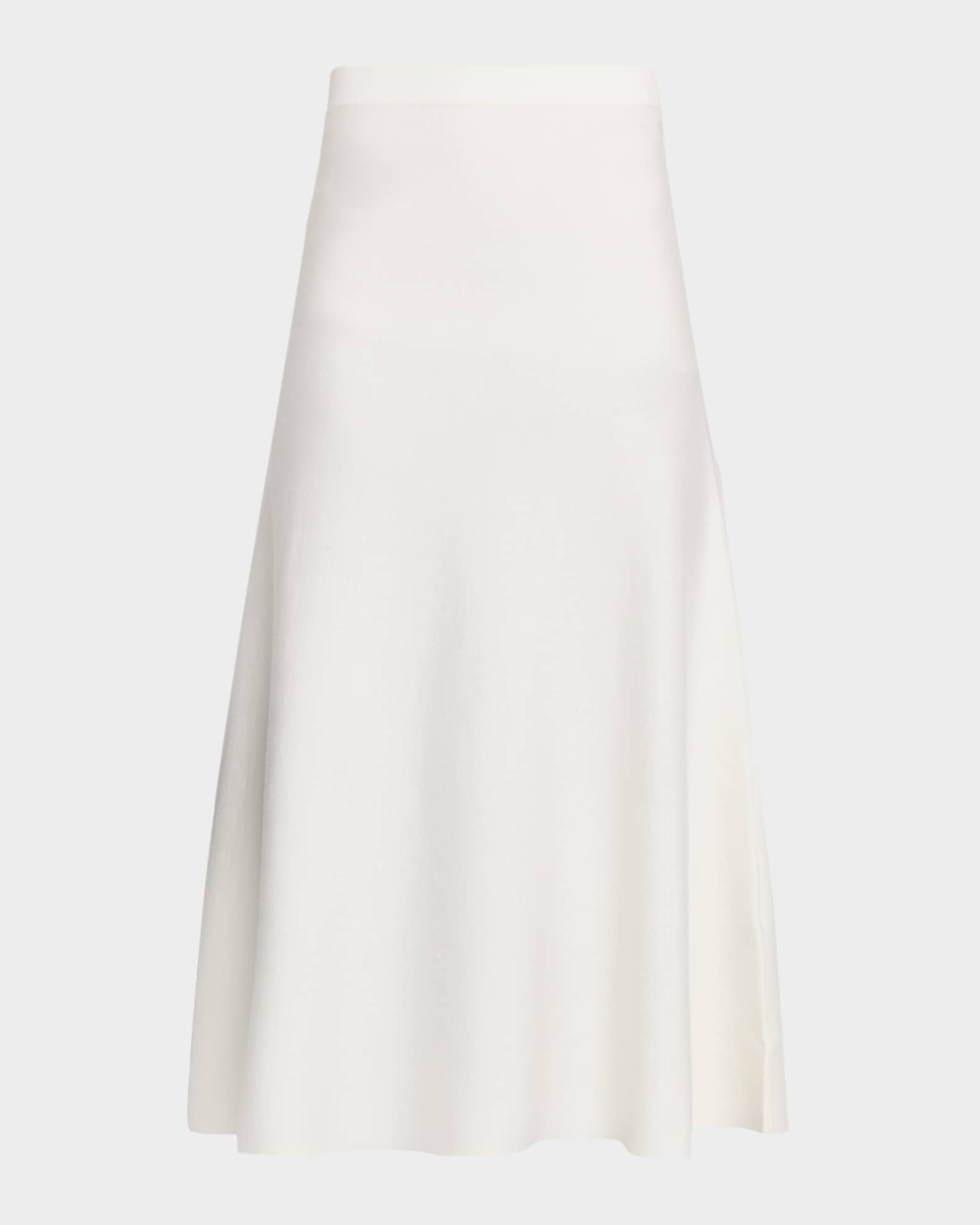 Freddie Midi Wool-Cashmere Skirt | Neiman Marcus