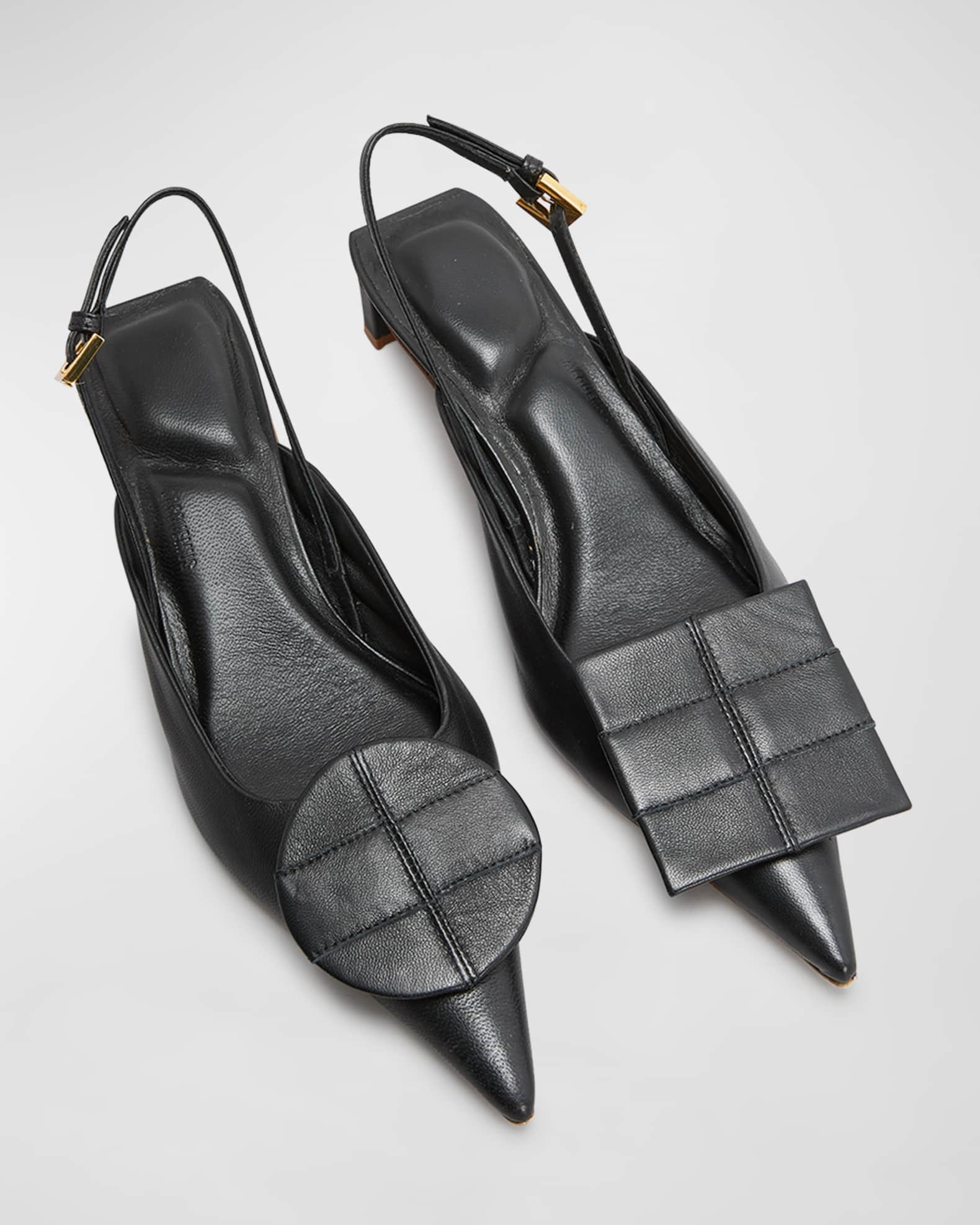 Jacquemus Les Chaussures Duelo Slingback Ballerina Pumps | Neiman Marcus