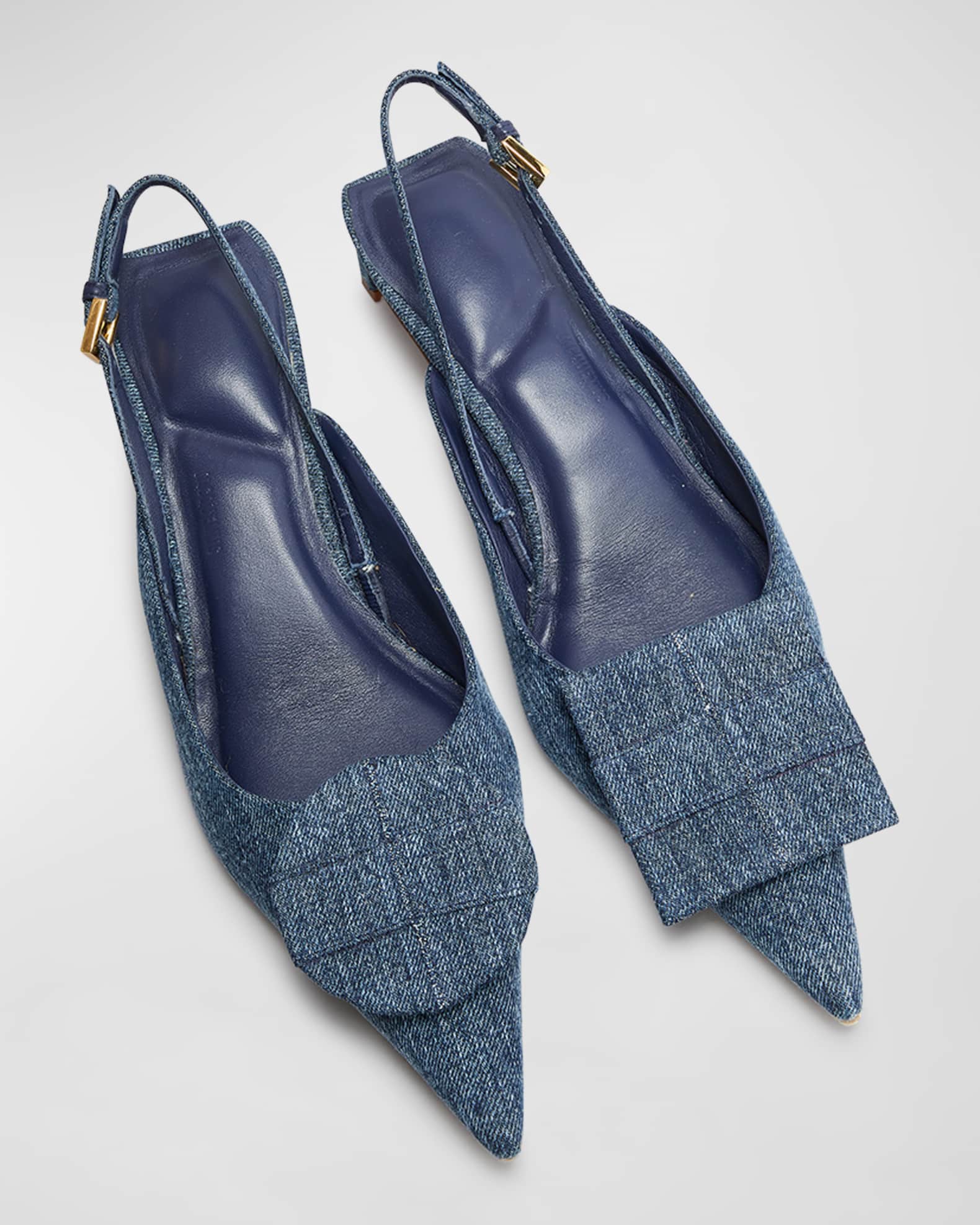 Jacquemus Les Chaussures Duelo Slingback Ballerina Pumps | Neiman Marcus