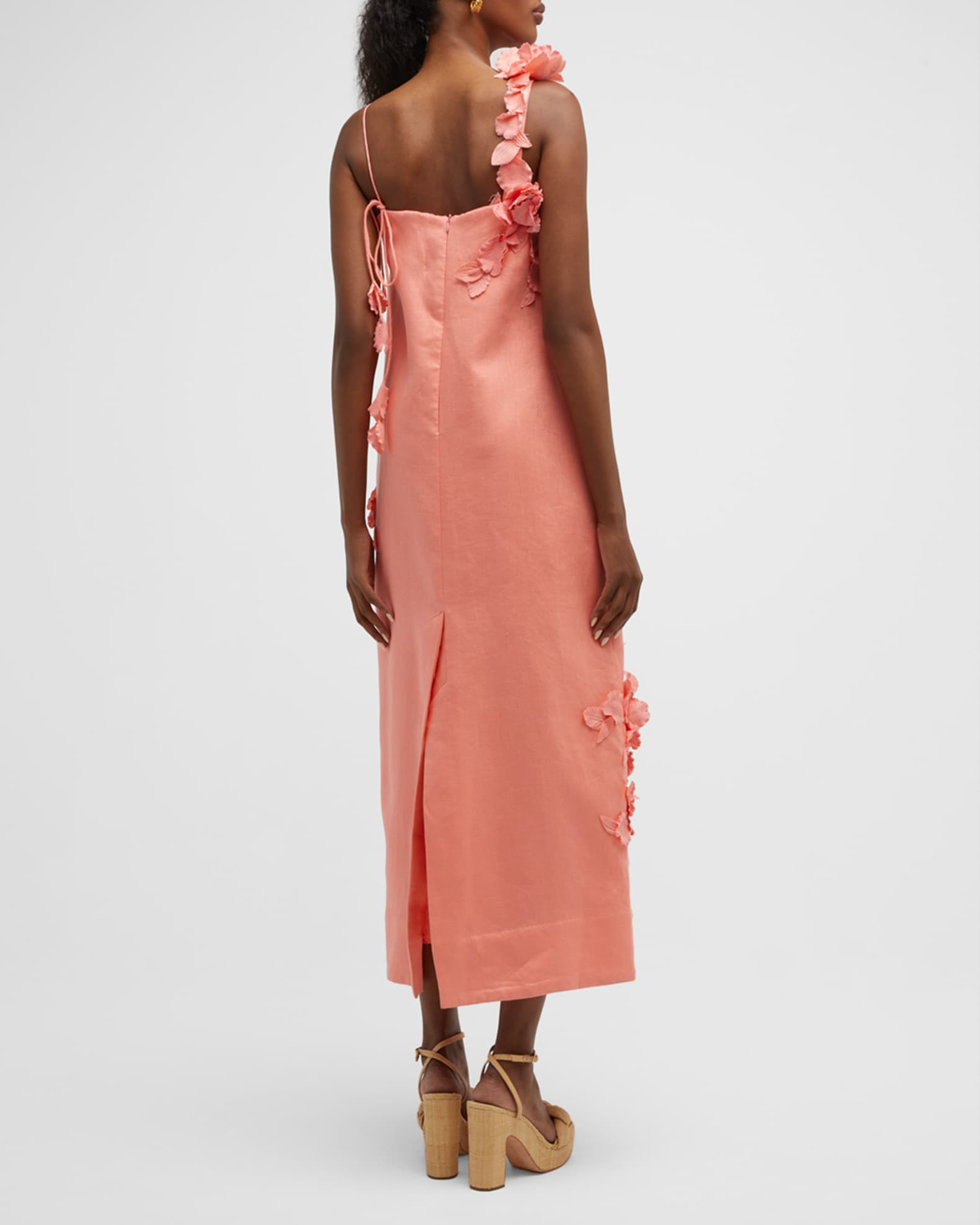 Zimmermann High Tide Lift Off Flower Midi Dress | Neiman Marcus