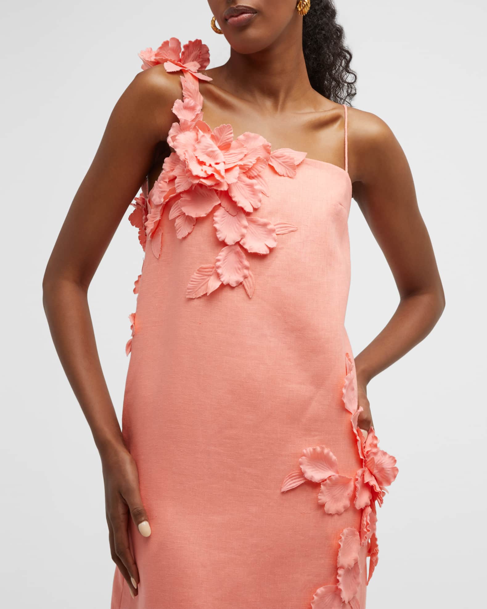 Zimmermann High Tide Lift Off Flower Midi Dress | Neiman Marcus