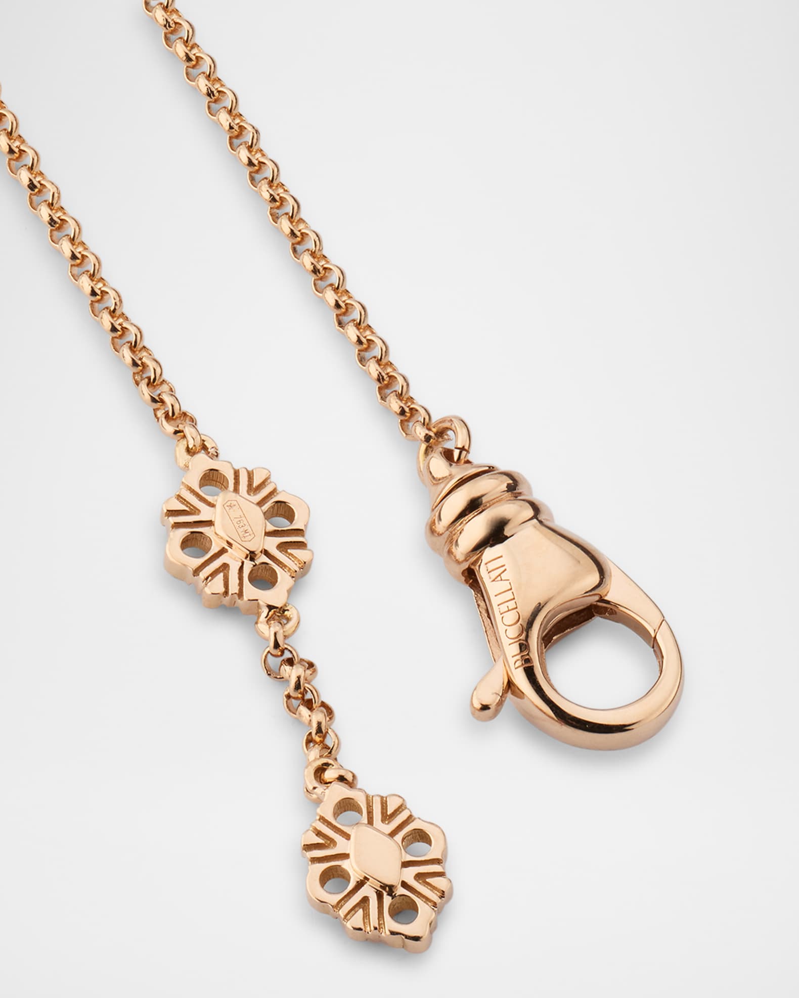 Buccellati Opera Tulle Onyx Pendant Necklace in 18K Pink Gold, Large ...