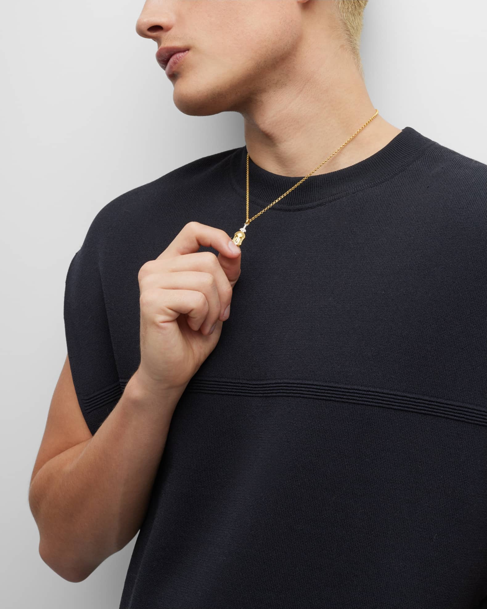 Konstantino Men's Two-Tone 18K Gold Sword Pendant | Neiman Marcus