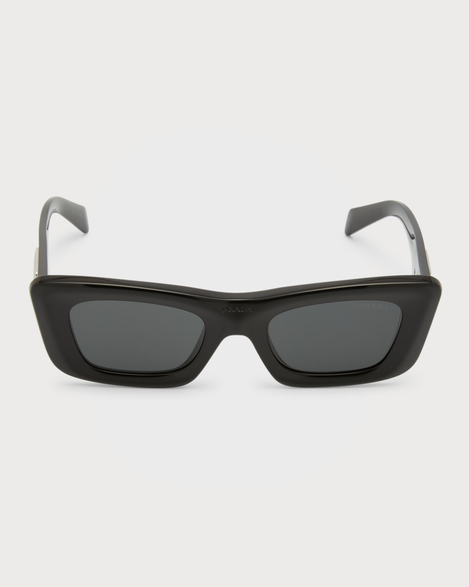 Prada Rectangular Marble Acetate Cat-Eye Sunglasses | Neiman Marcus