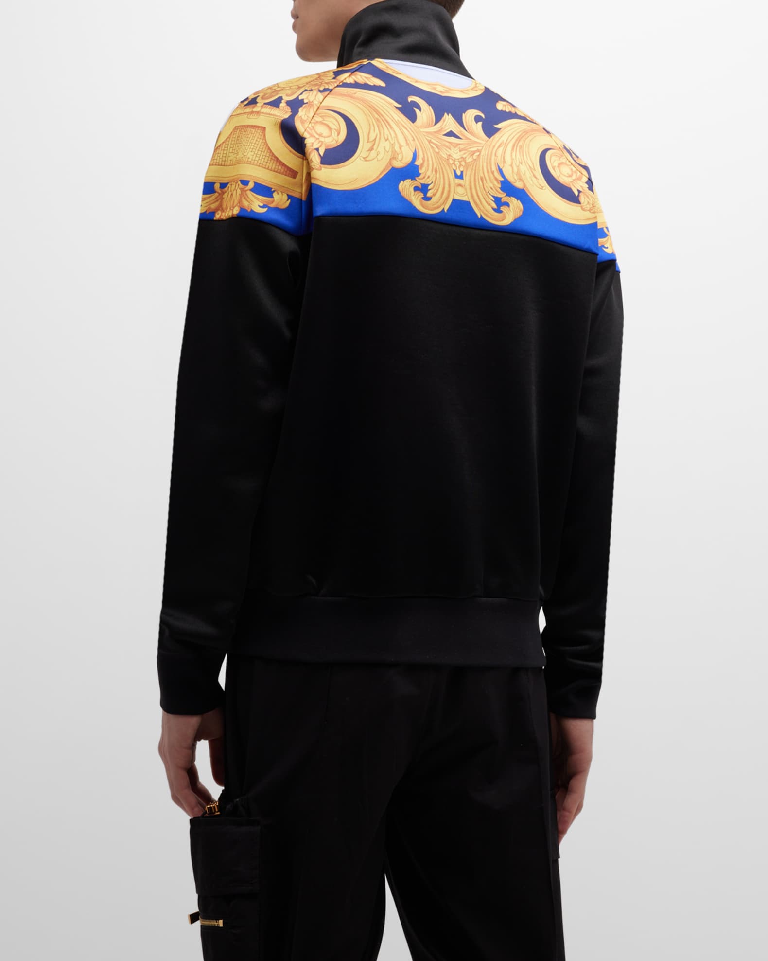 Versace Men's Barocco Track Jacket | Neiman Marcus