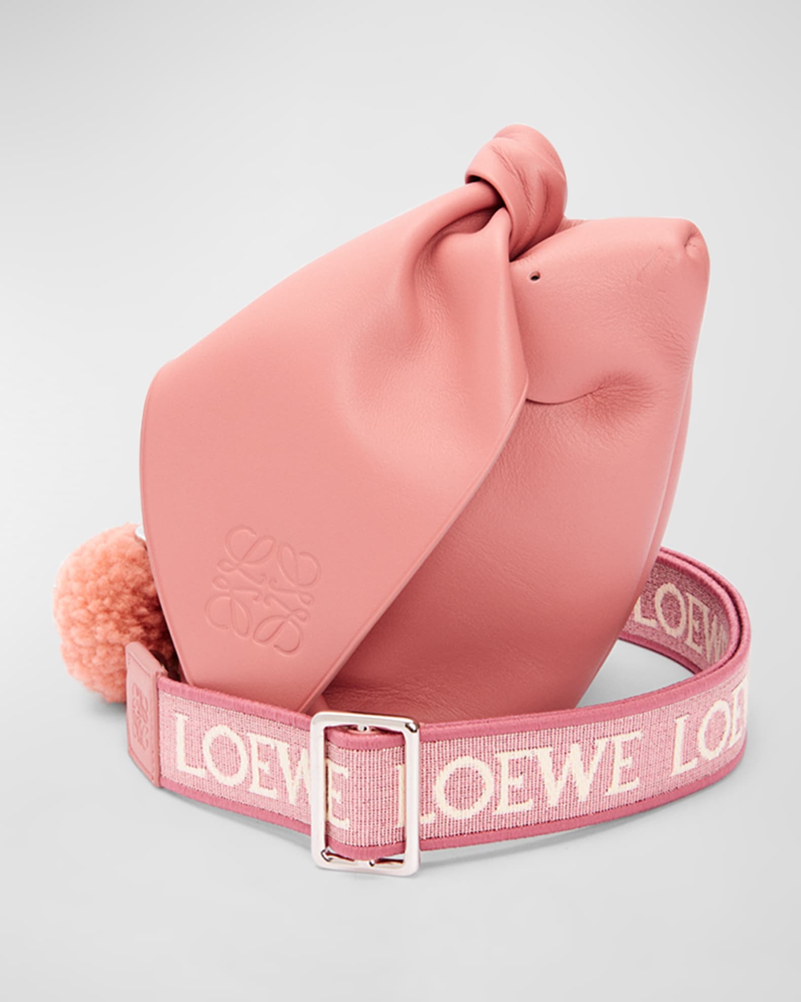 Loewe Bunny Zip Leather Shoulder Bag | Neiman Marcus