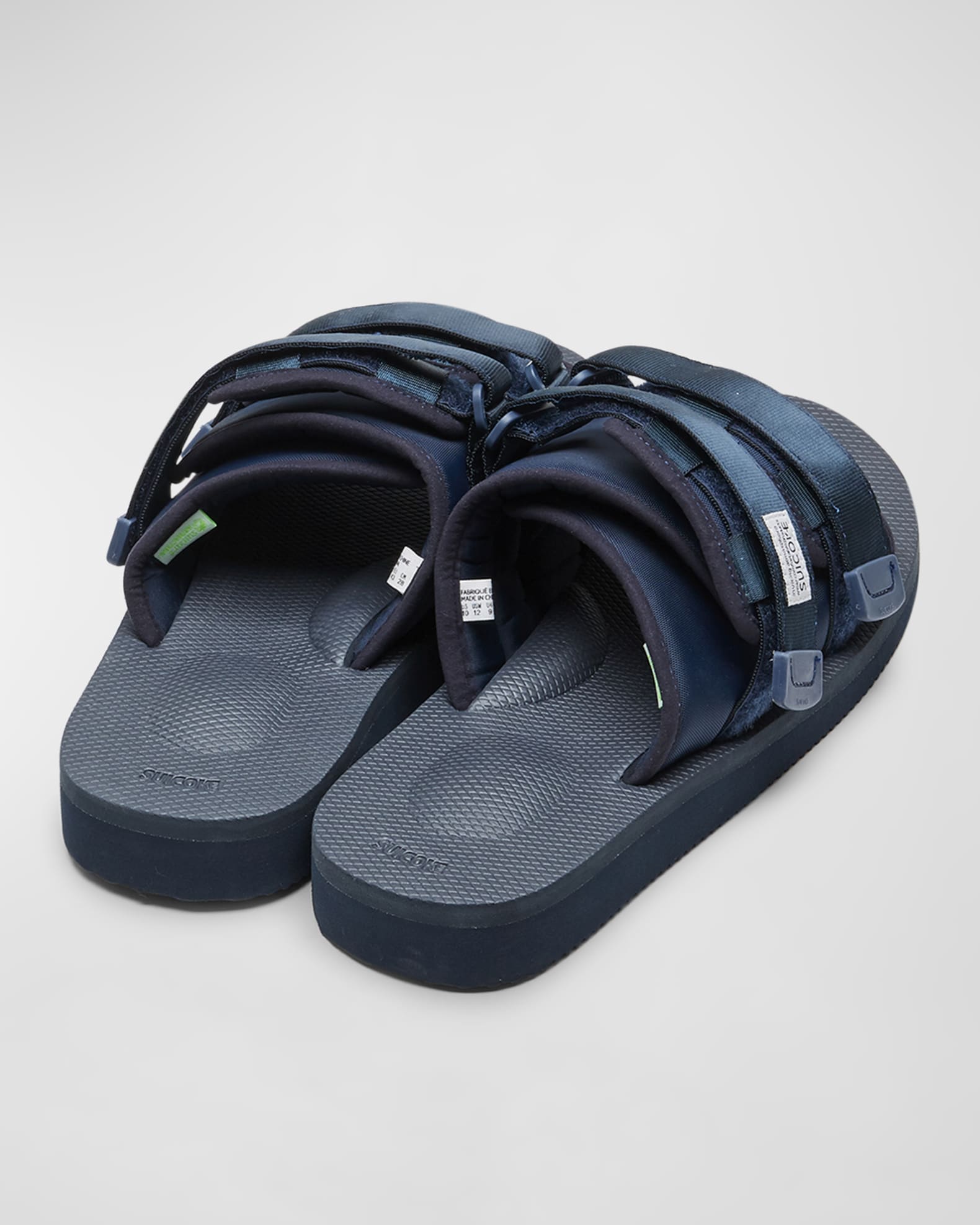 Suicoke Men's MOTO-CAB Nylon Slide Sandals | Neiman Marcus