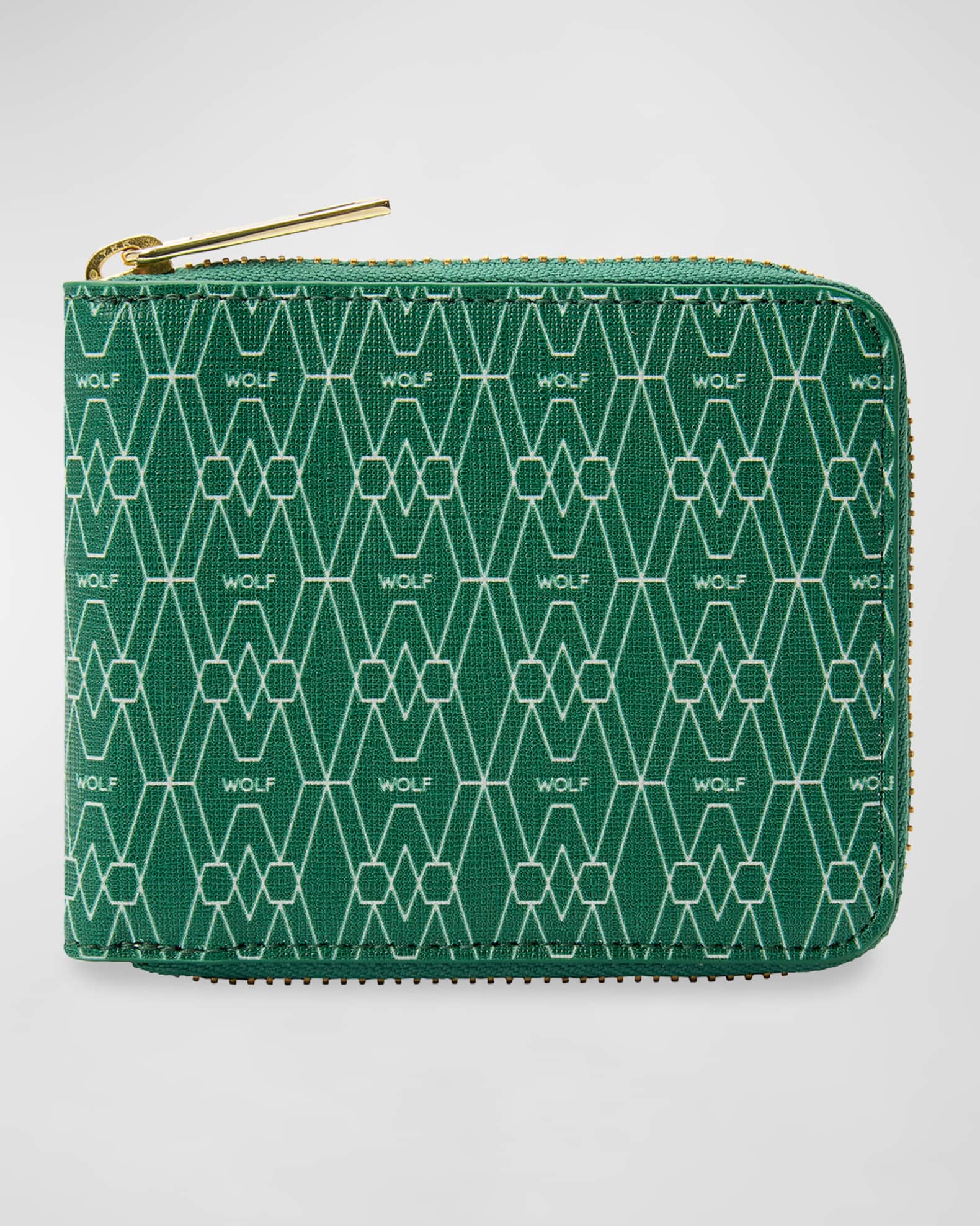 WOLF Men's Signature Zip Wallet | Neiman Marcus