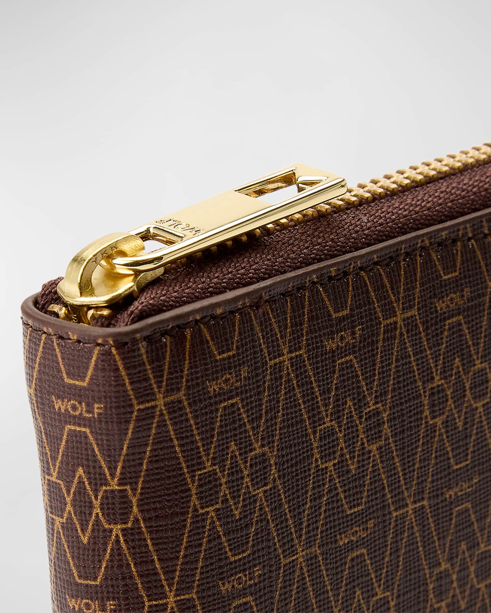 WOLF Men's Signature Zip Wallet | Neiman Marcus