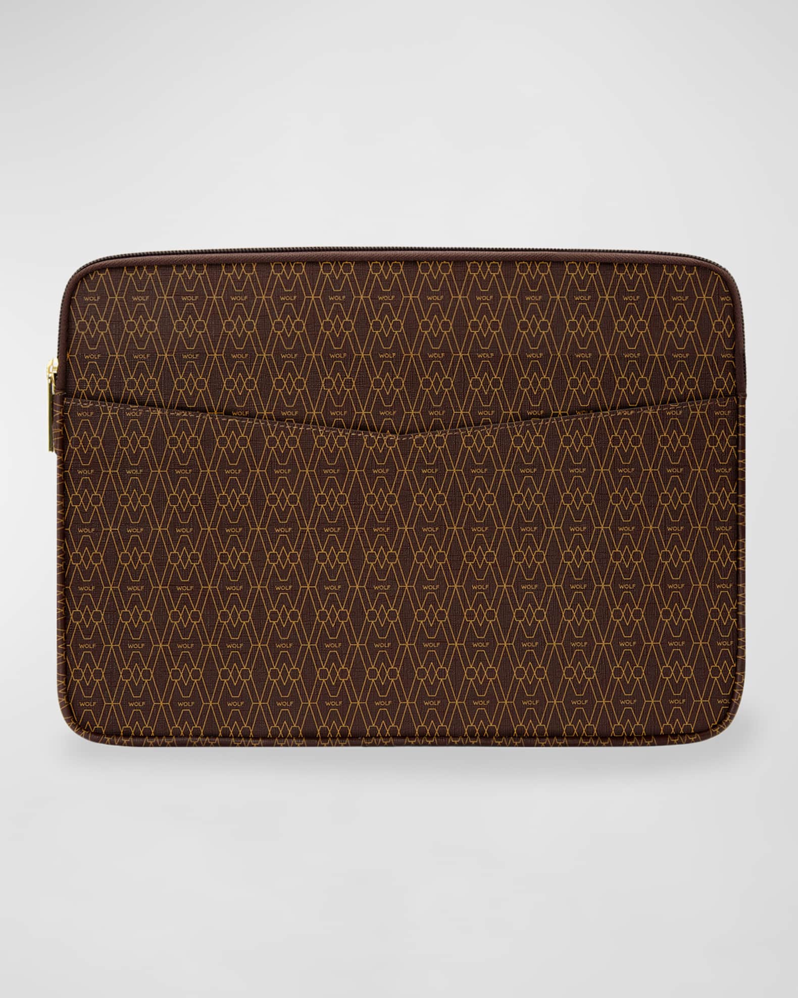 WOLF Men's Signature Laptop Zip Case | Neiman Marcus