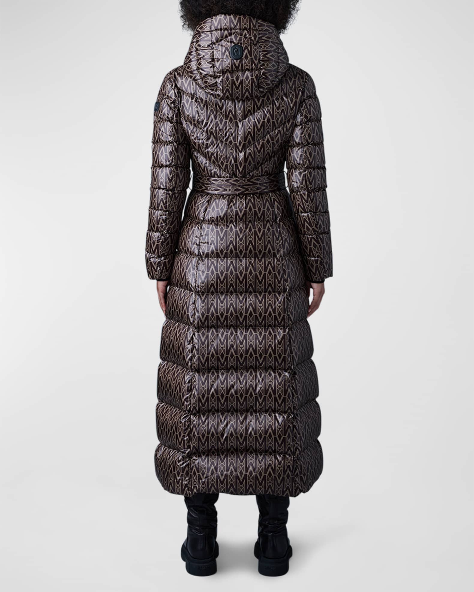Mackage Calina Monogram Maxi Puffer Coat | Neiman Marcus