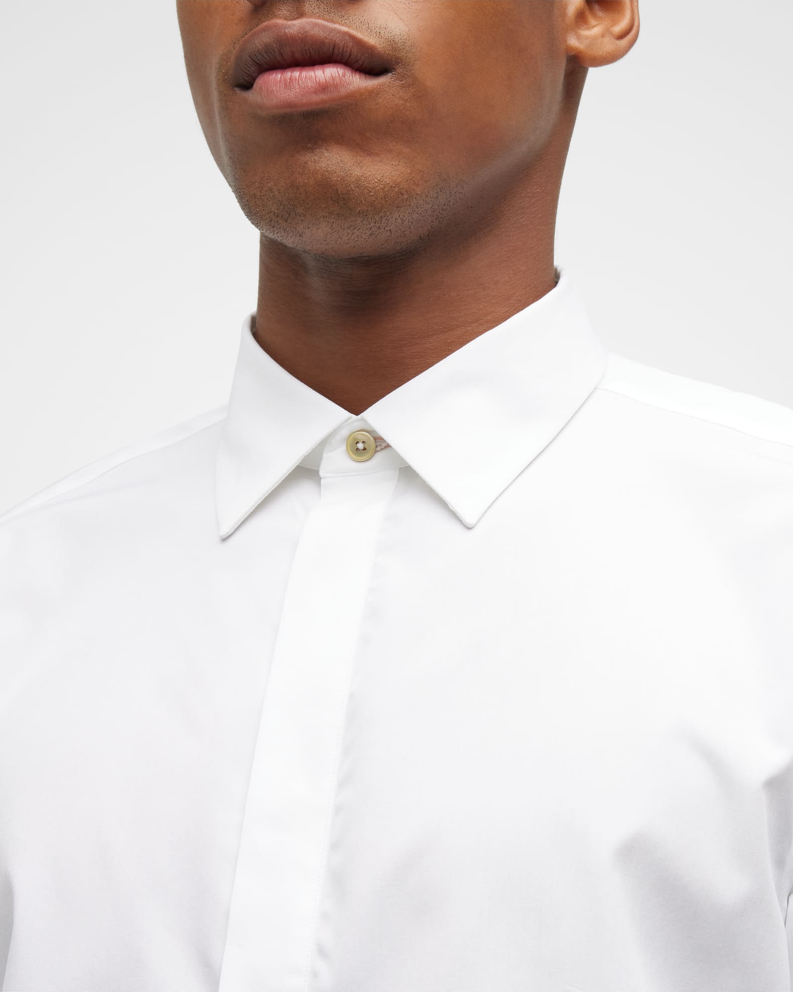 Paul Smith Men's Concealed Placket Dress Shirt w/ Stripe Cuffs | Neiman ...