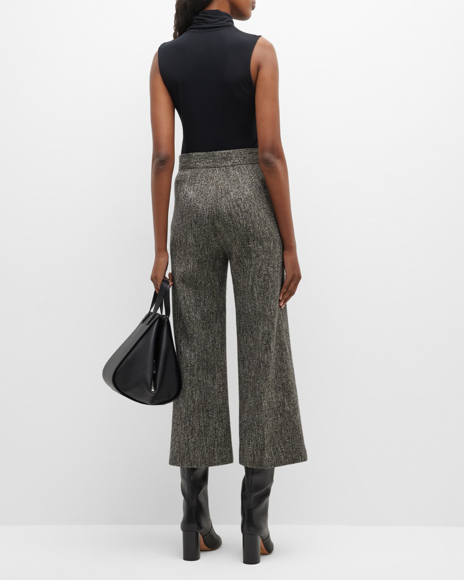 Smythe Wide-Leg Wool Culottes | Neiman Marcus