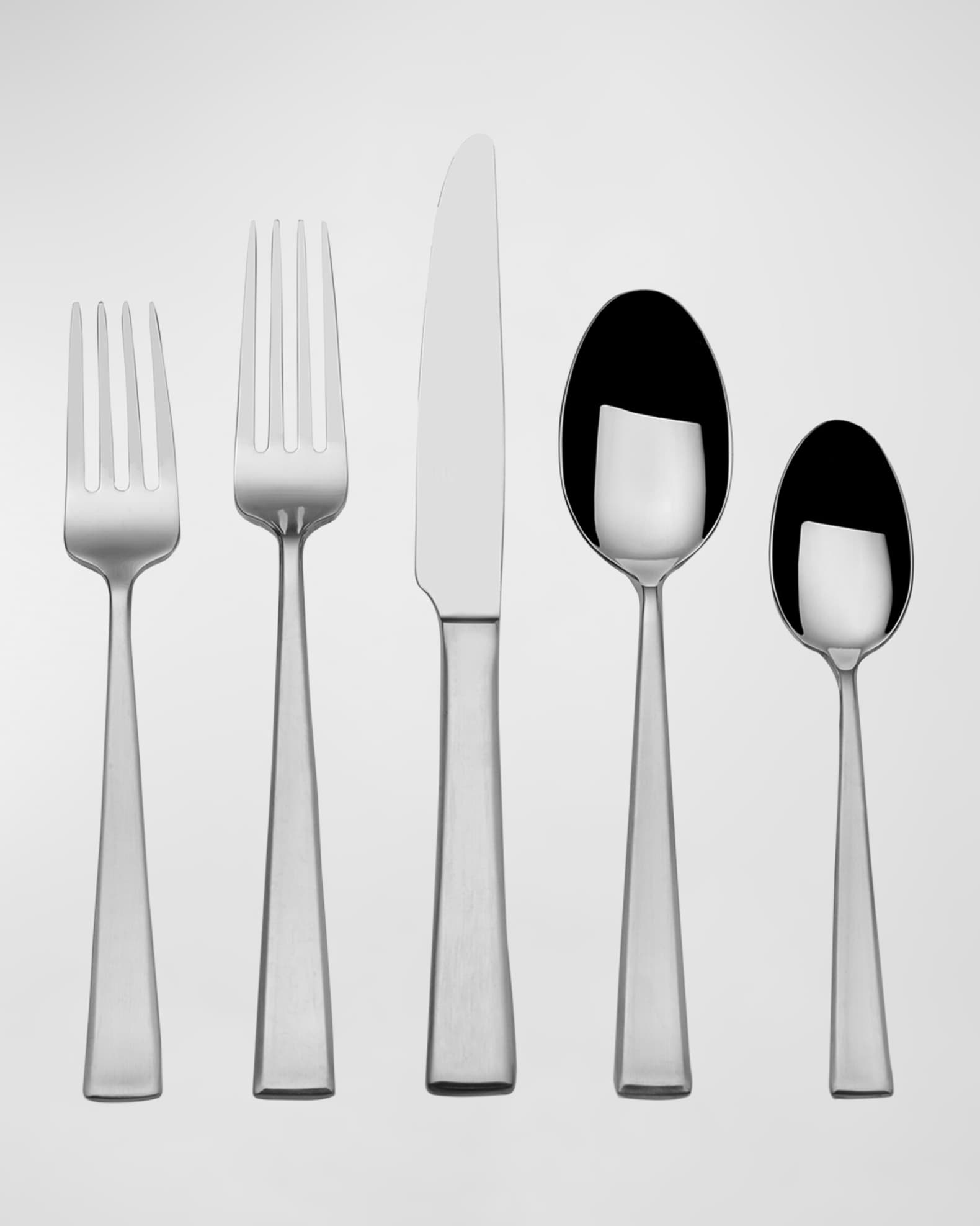 Mikasa Essex Satin 65-Piece Flatware Set With Caddy | Neiman Marcus