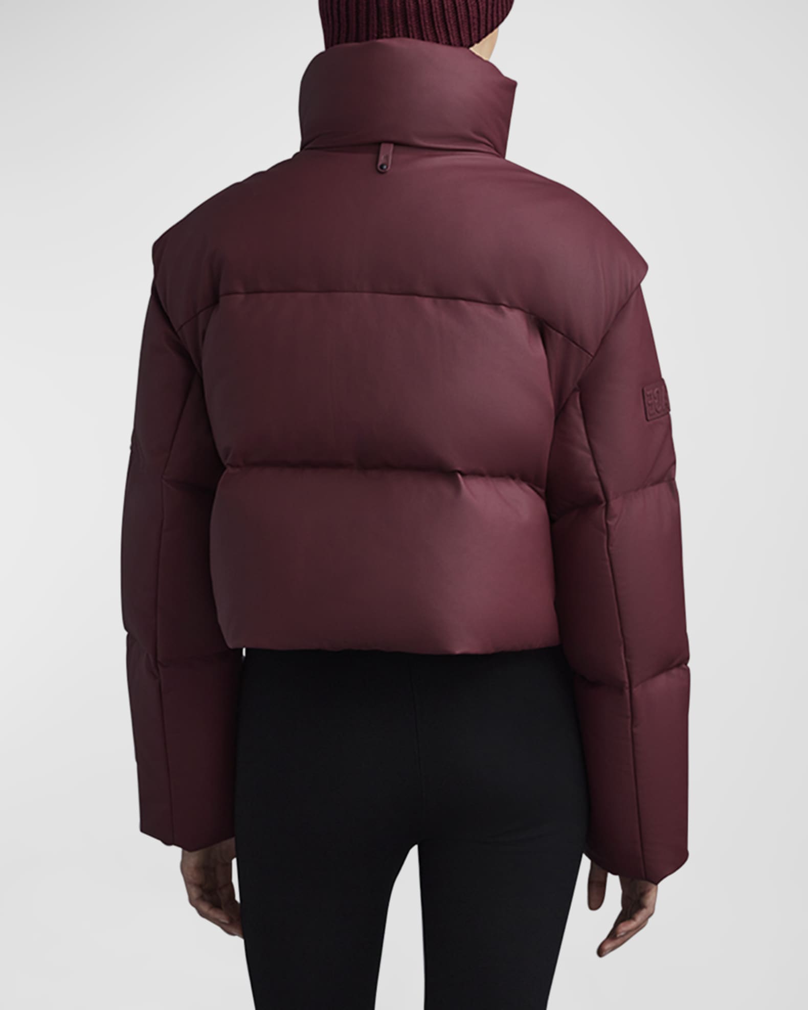 Mackage Bailey Convertible Leather Puffer Jacket | Neiman Marcus