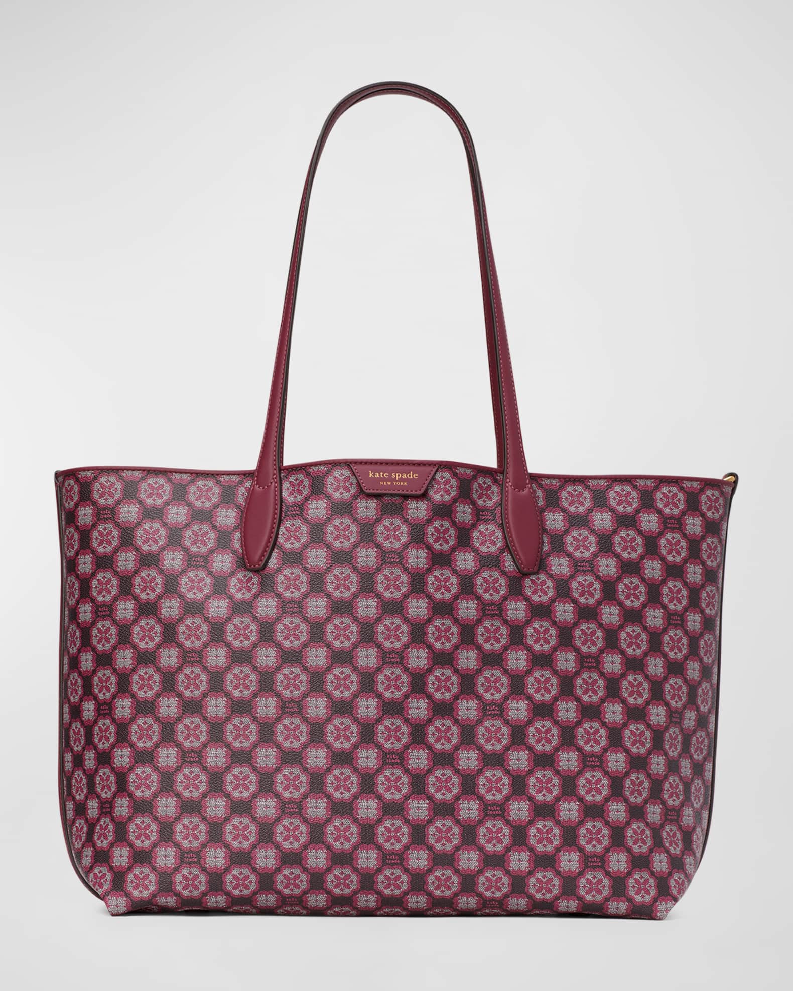 kate spade new york medium monogram coated canvas tote bag | Neiman Marcus