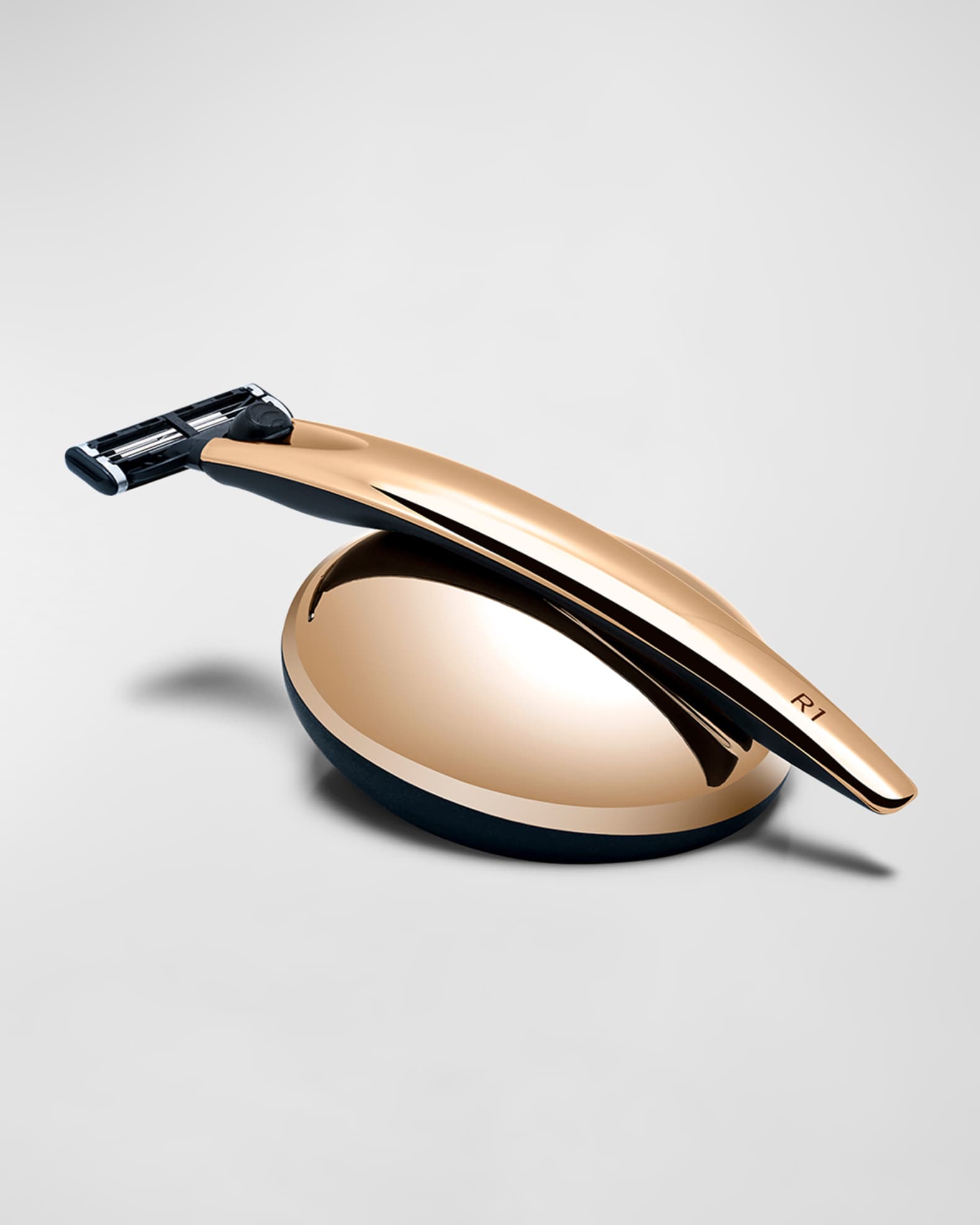 Bolin Webb Men's R1 24K Gold-Plated Razor & Stand Set | Neiman Marcus