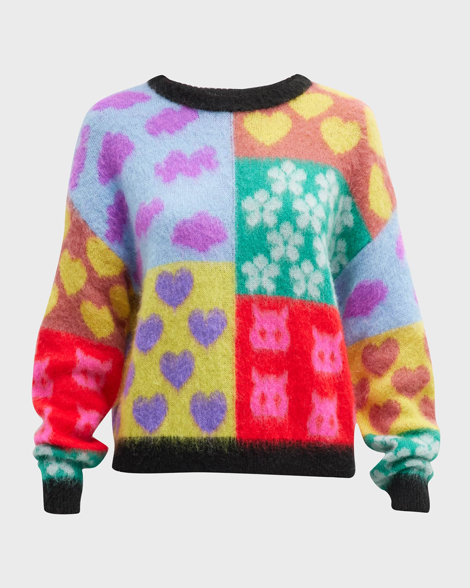 Essentiel Antwerp Cassidi Multi-Pattern Graphic Jumper | Neiman Marcus