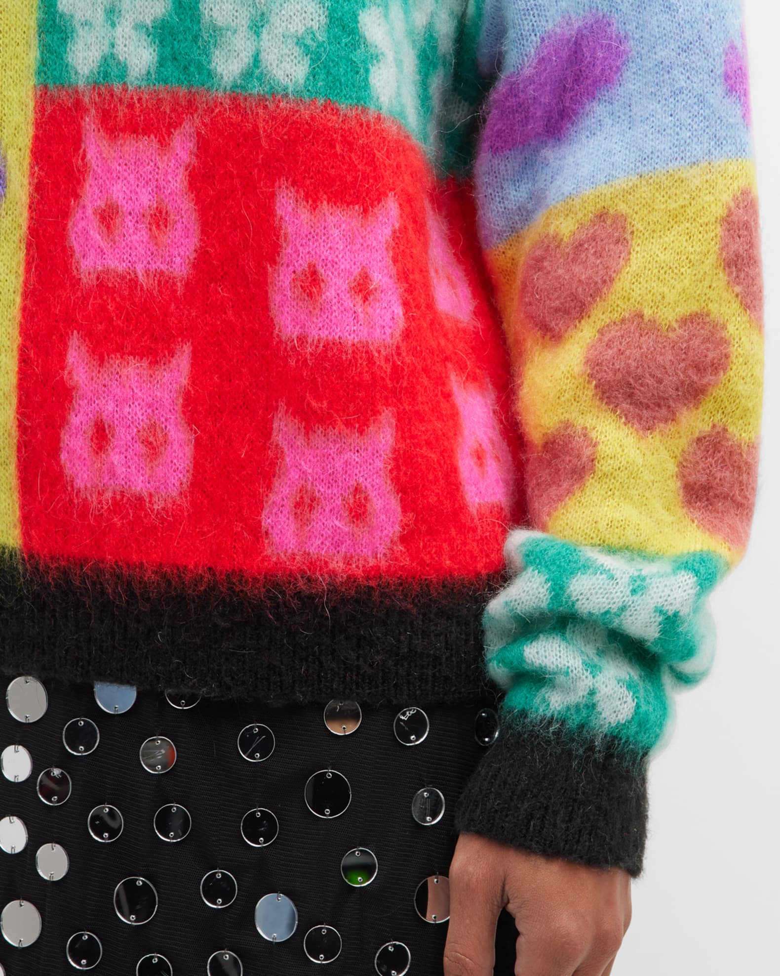 Essentiel Antwerp Cassidi Multi-Pattern Graphic Jumper | Neiman Marcus