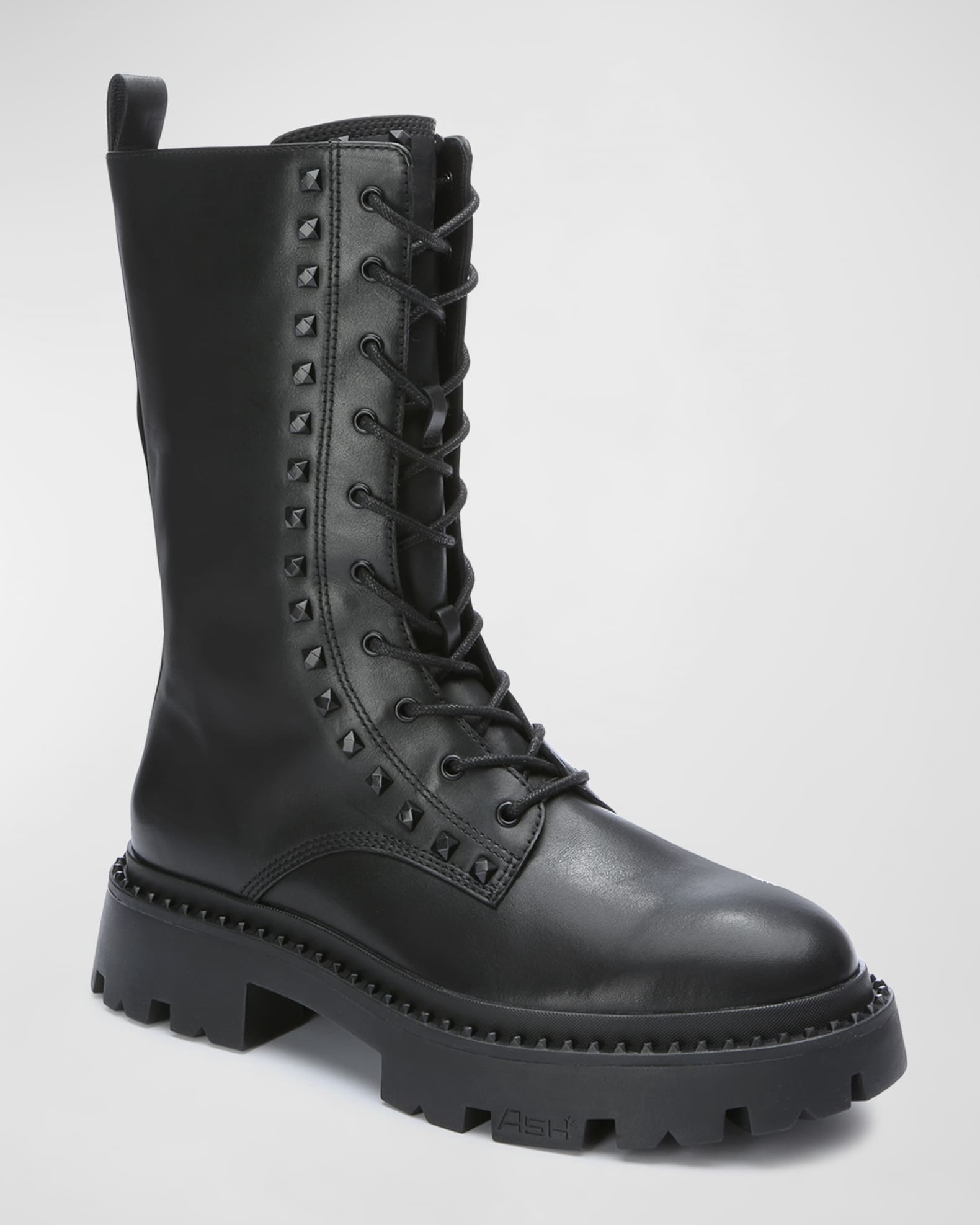 Ash Gaga Bis Stud Combat Boots | Neiman Marcus