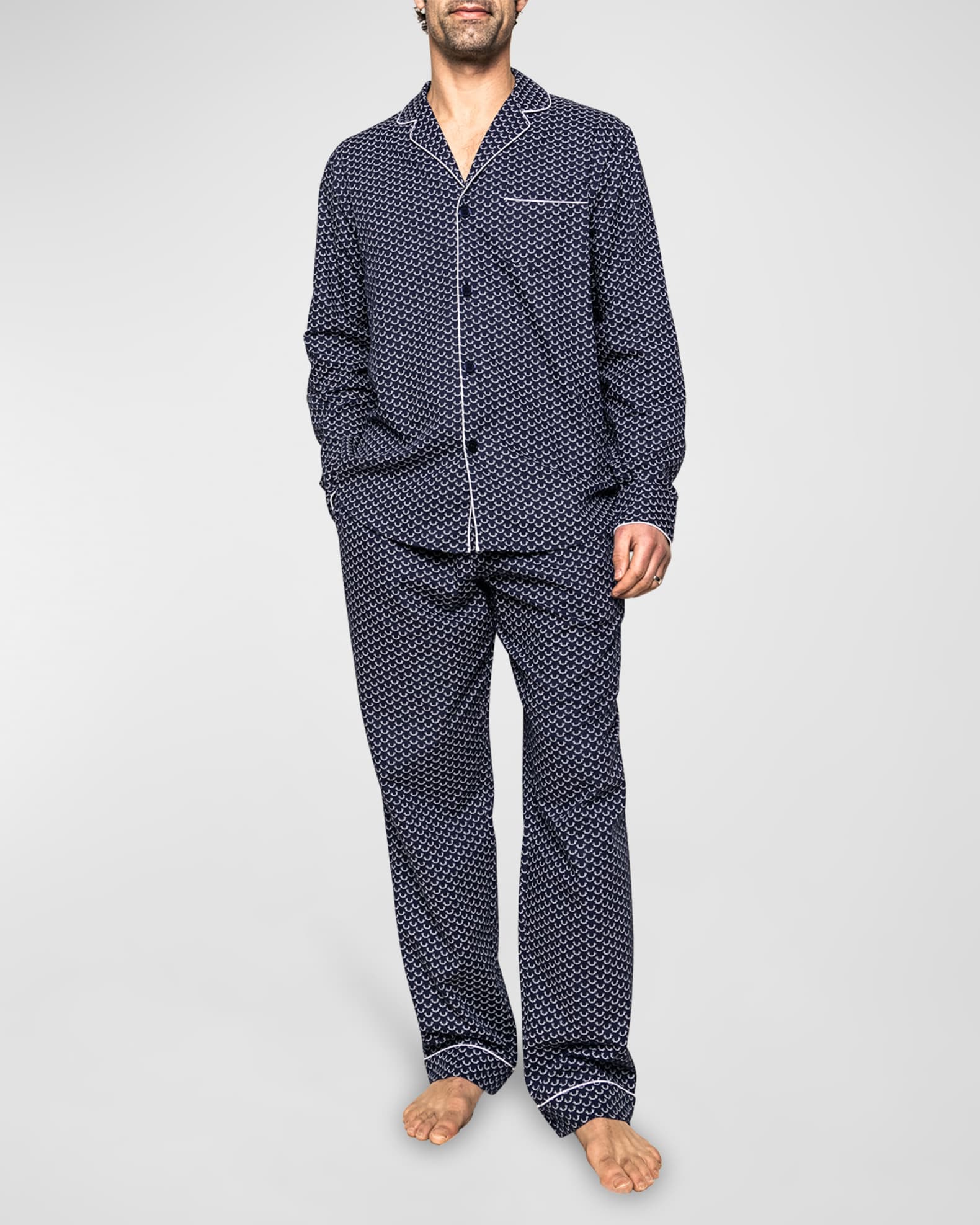Petite Plume Men's Nordic Antlers Pajama Set | Neiman Marcus
