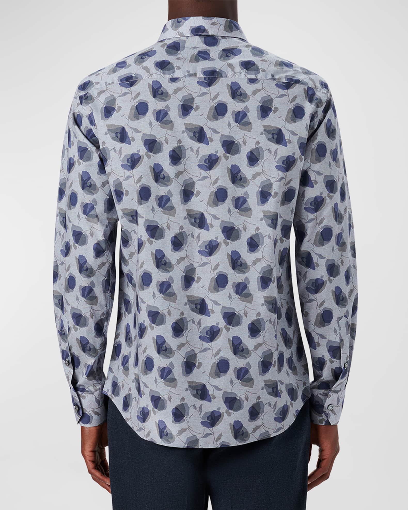 Bugatchi Men's Cotton-Stretch Sport Shirt | Neiman Marcus