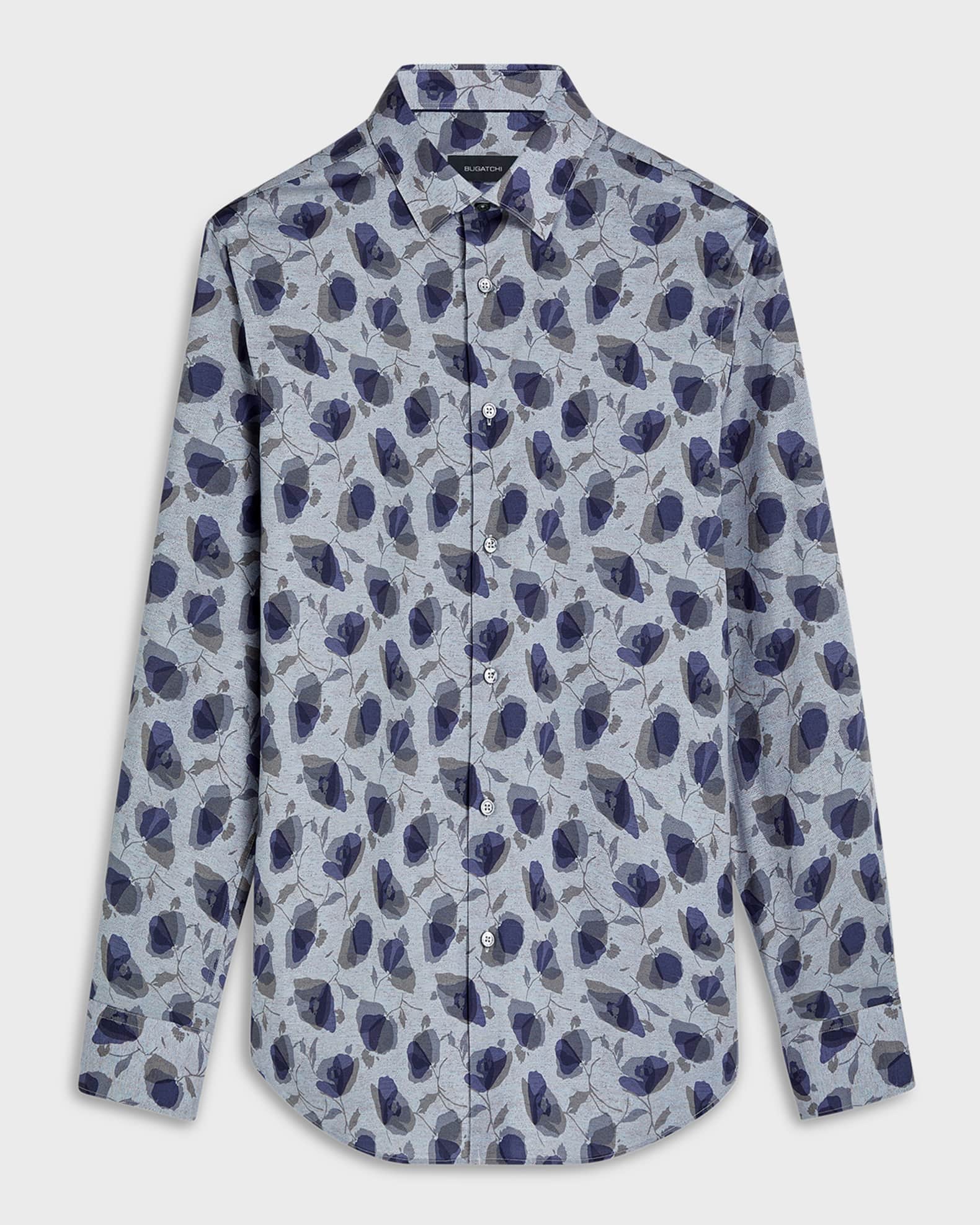 Bugatchi Men's Cotton-Stretch Sport Shirt | Neiman Marcus